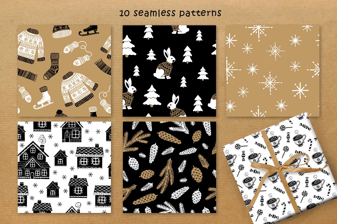 Christmas vector graphic set (370995) | Illustrations | Design Bundles