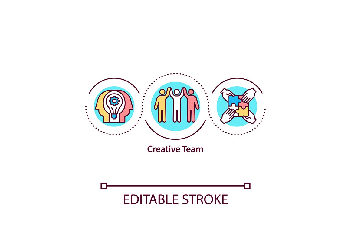 Creative team concept icon (1039927) | Icons | Design Bundles