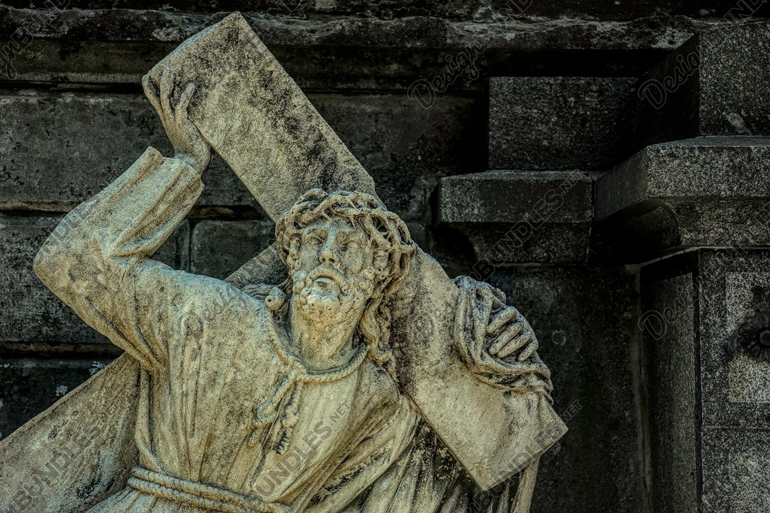 Ancient stone statue in a gothic cemetery (956270) | Architecture ...