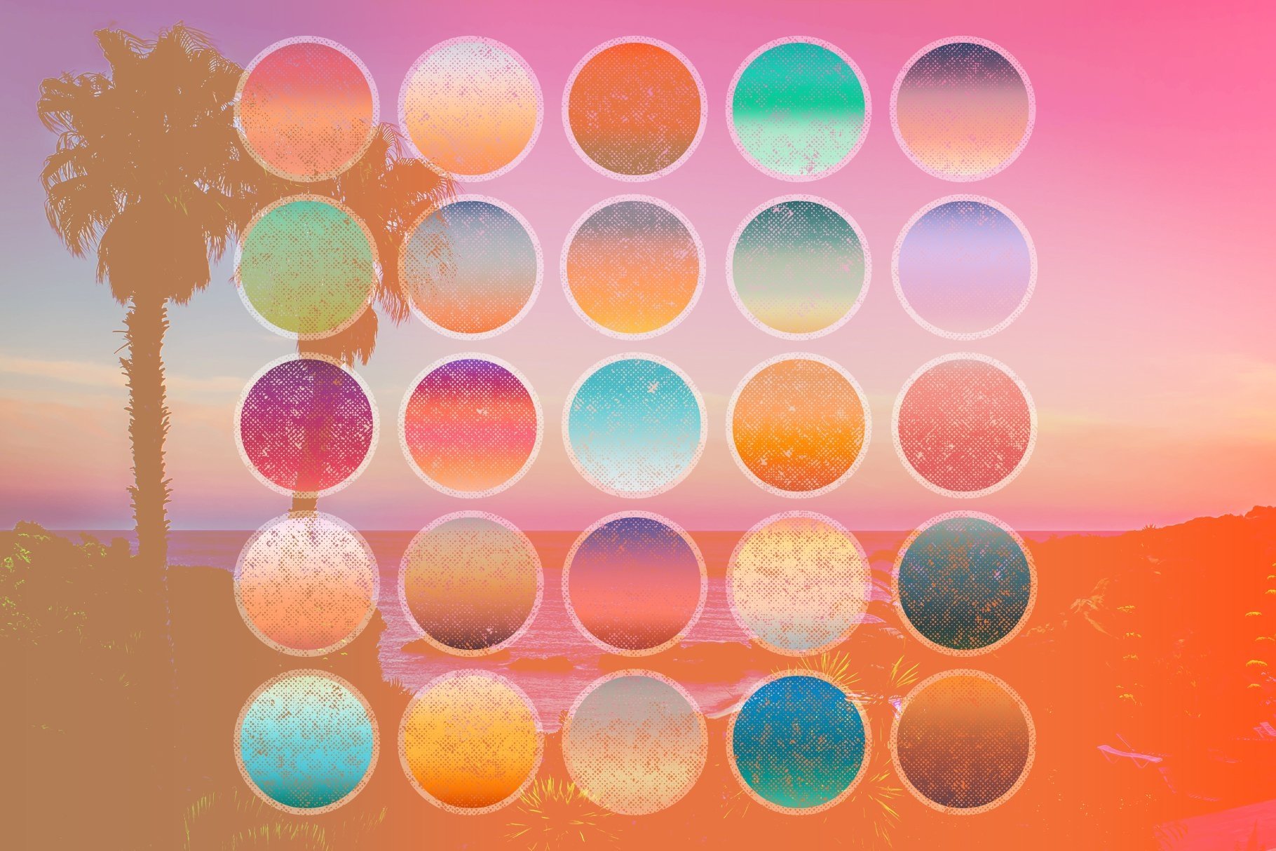 25 Tropical Gradients - Volume 02 (416171) | Add ons | Design Bundles