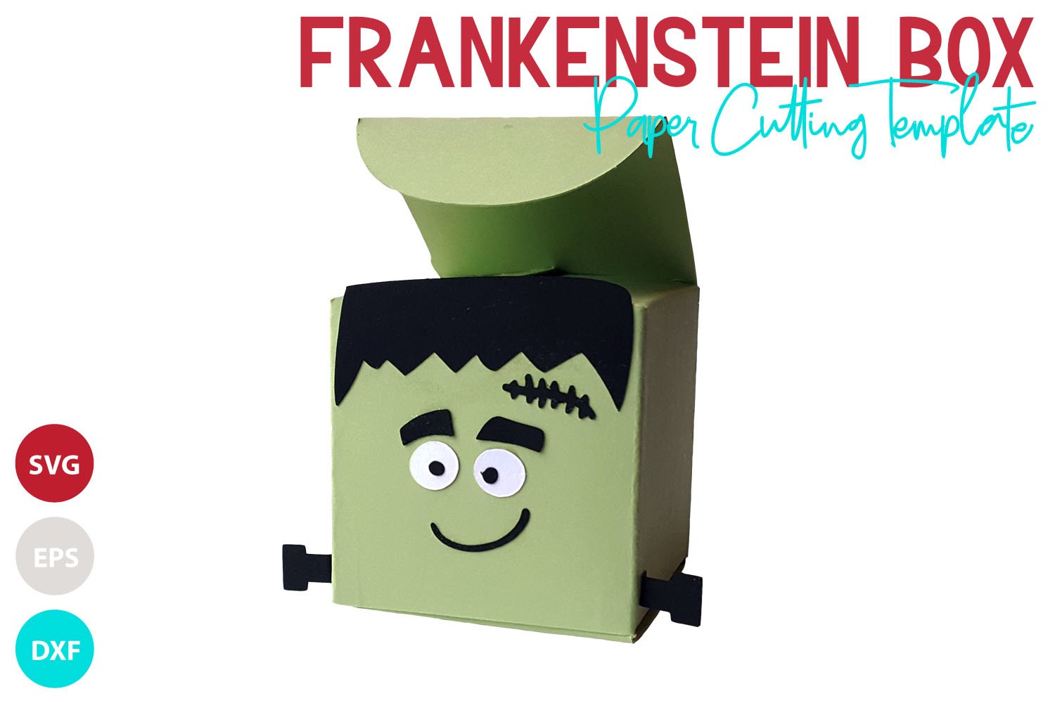 Frankenstein Cube Box Template