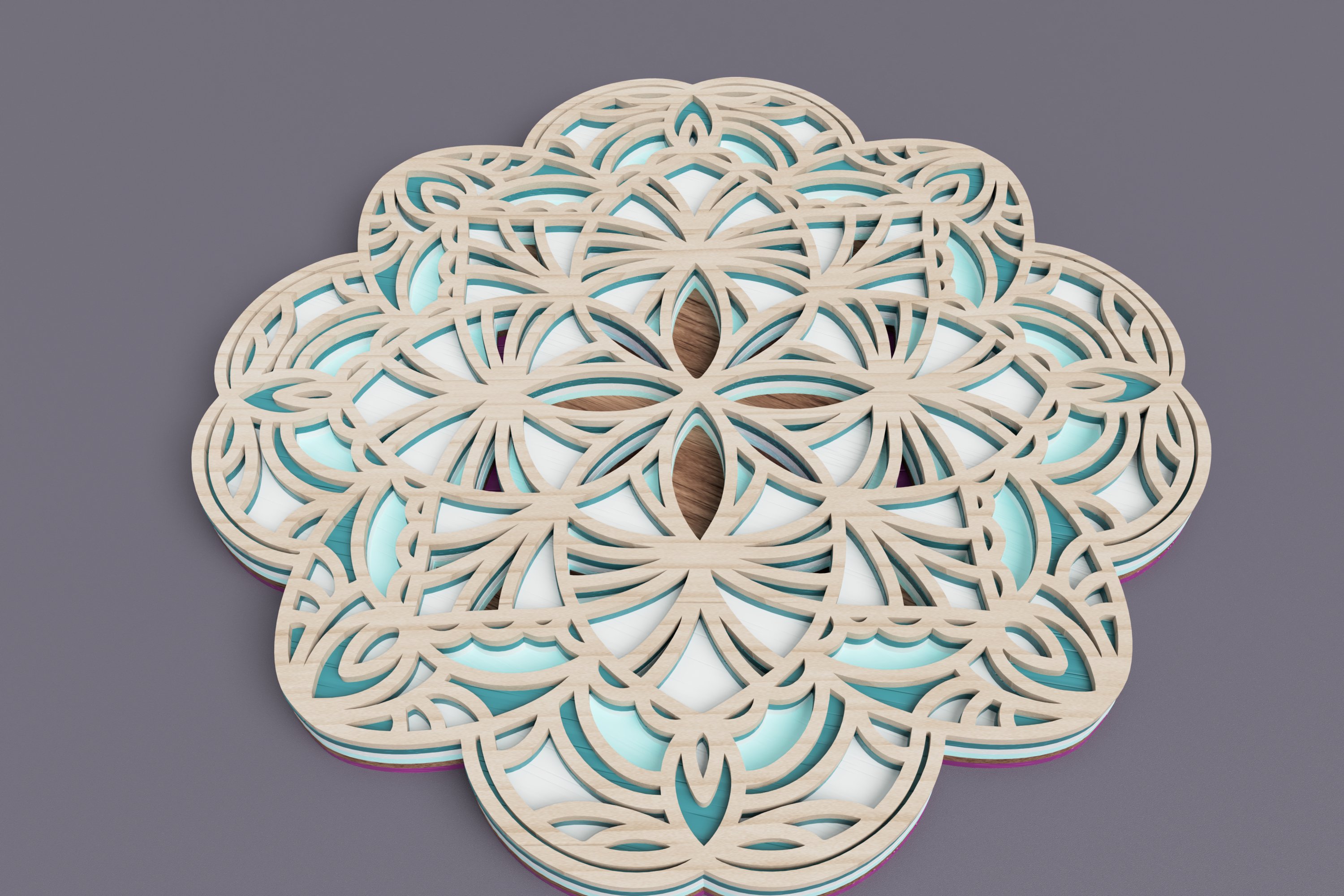 Mandala laser cut file