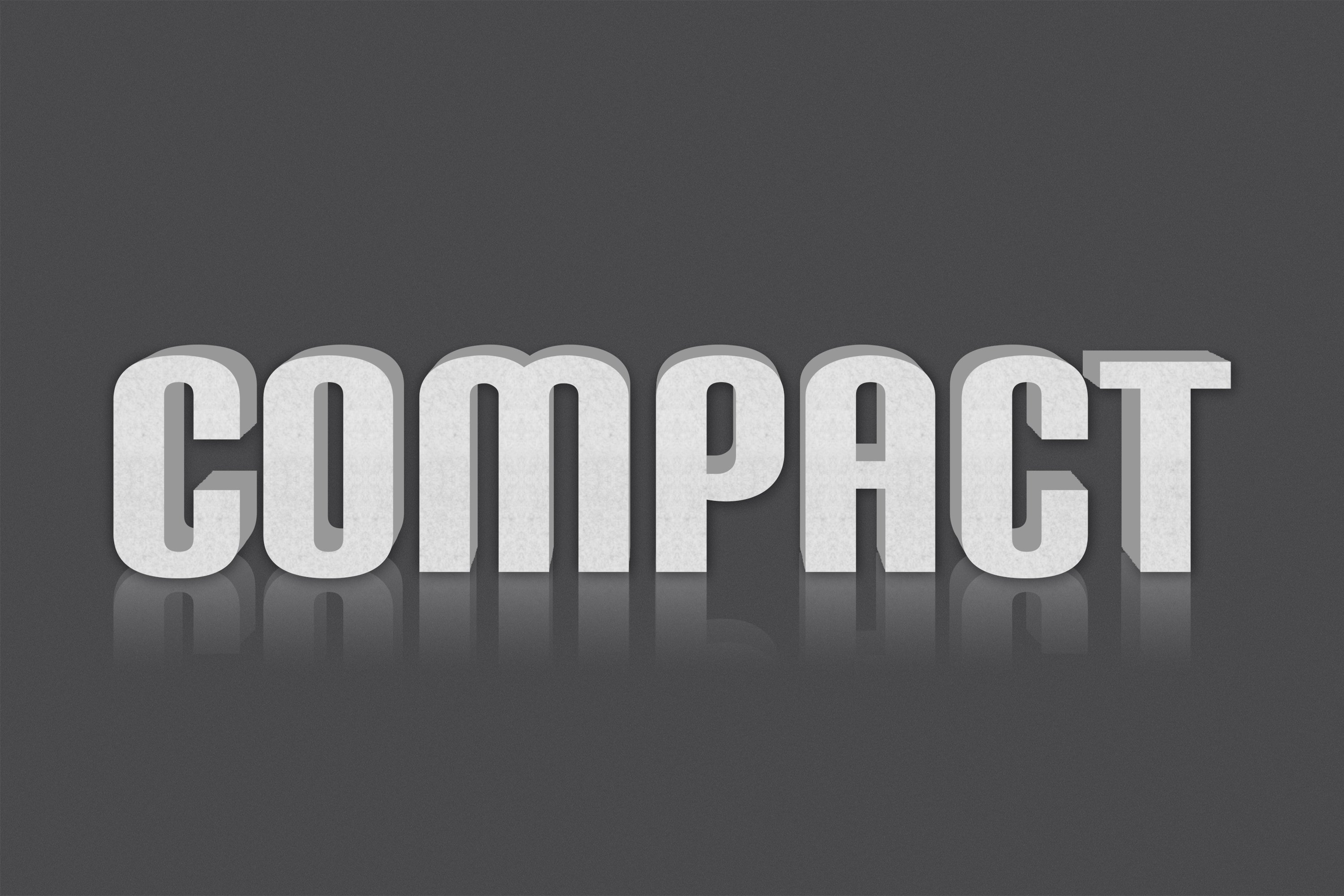 Compact Editable Photoshop Text Style Effect