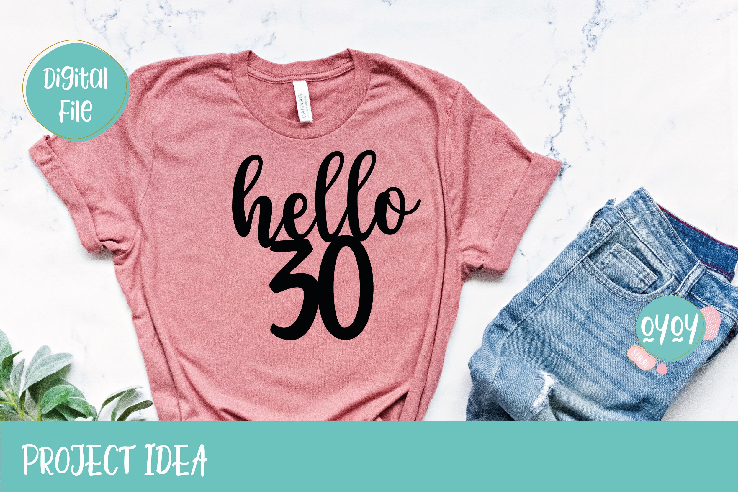 Hello 30 SVG | 30th Birthday Cake Topper SVG (1184773) | Cut Files ...