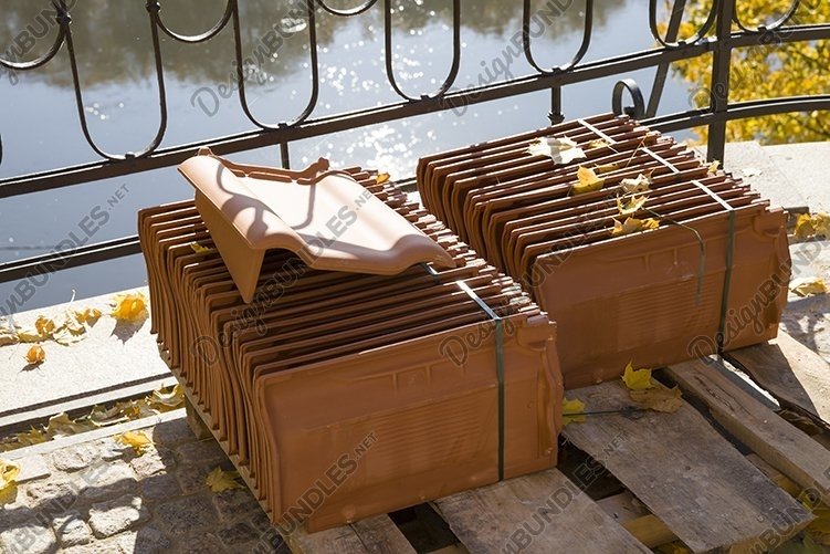 modern real clay tiles (823343) | Industry | Design Bundles