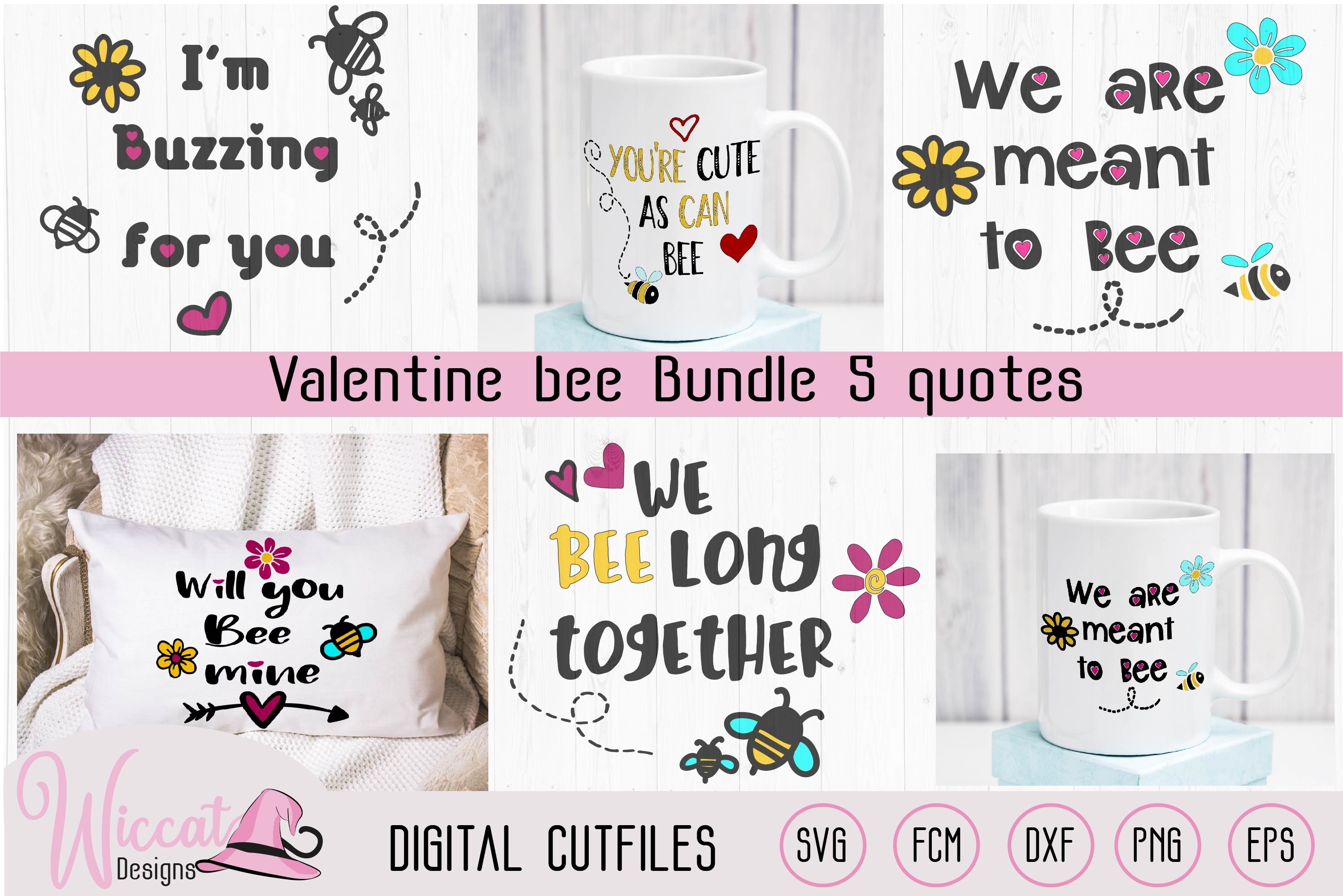 Valentine Bee pun bundle svg, Will you bee mine, meant to be