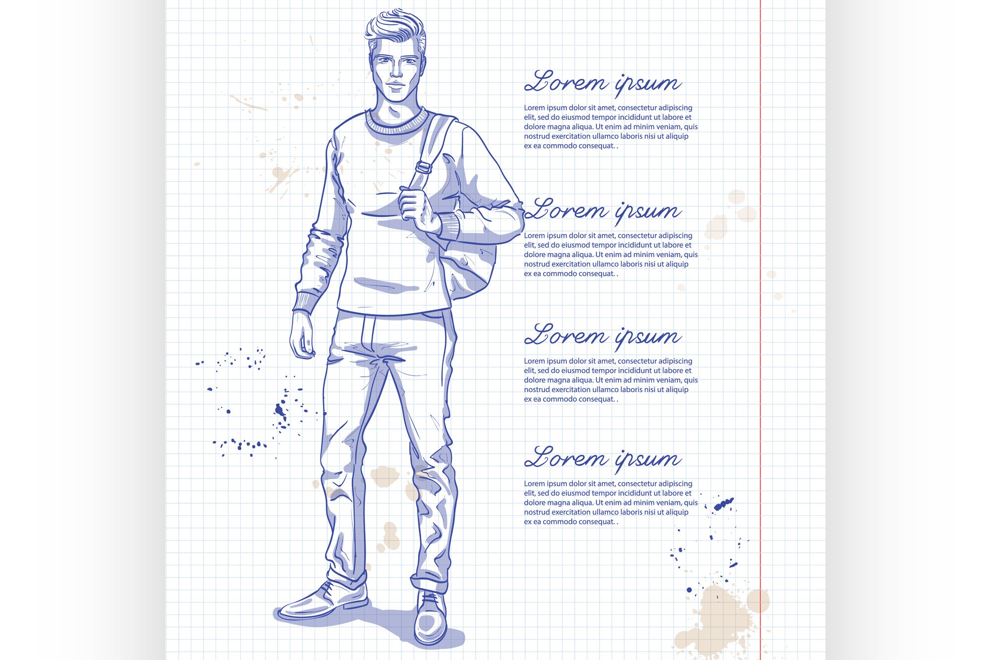 Vector man model (743608) | Illustrations | Design Bundles