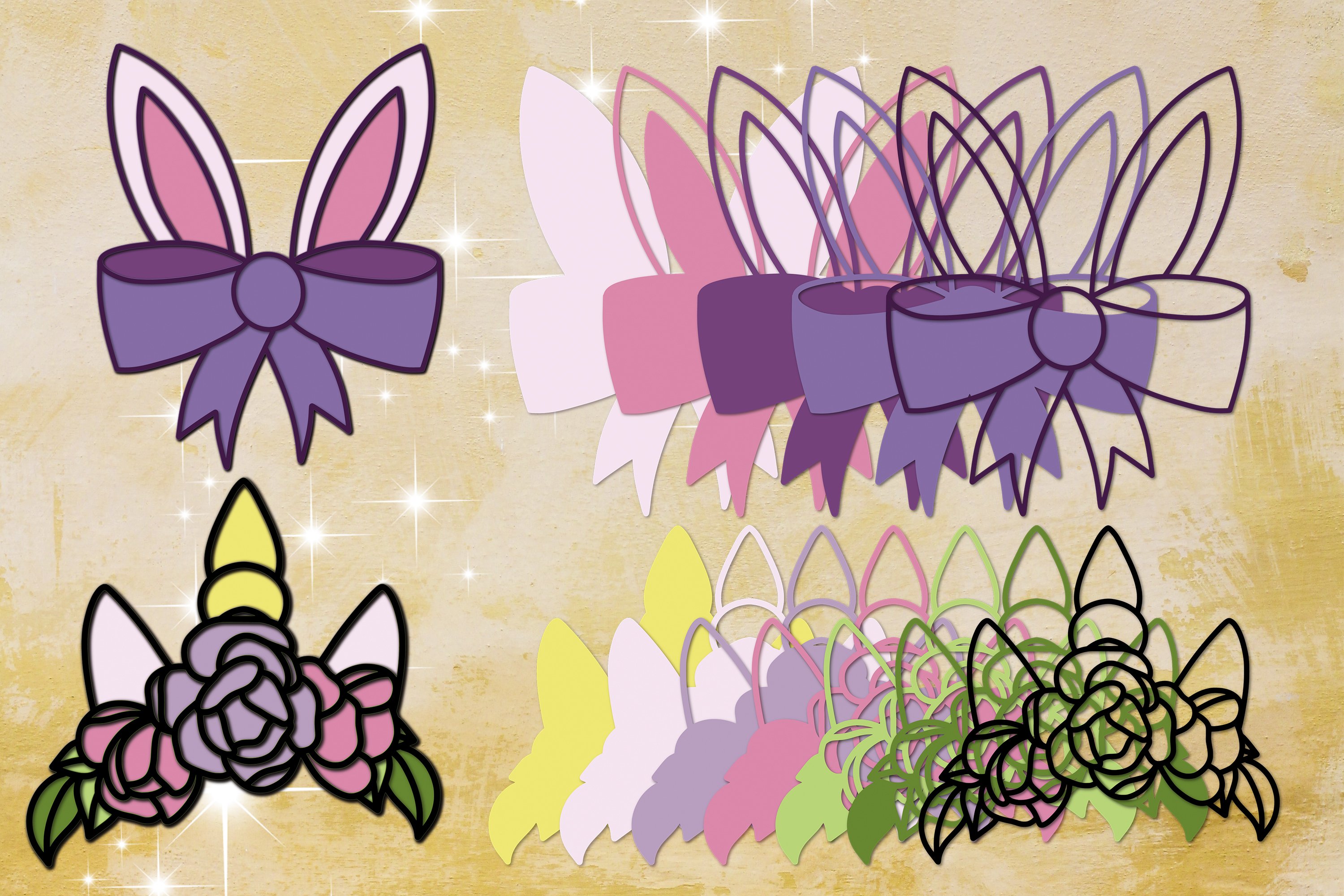 3D Easter Eggs Bundle over 50 designs Mix and Match (1234463) | Cut ...