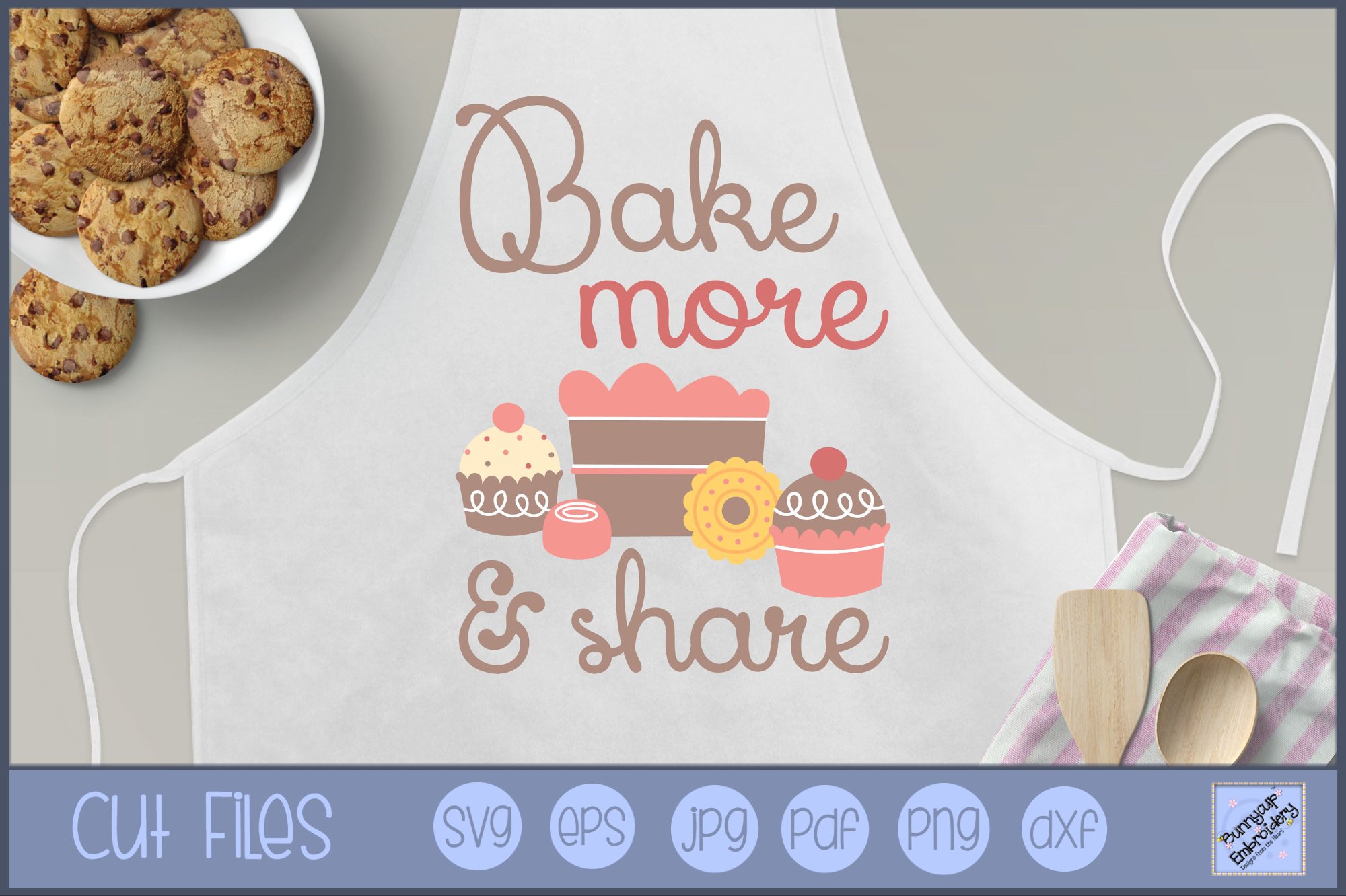 Bake More And Share - SVG, Clipart, Graphic (738409) | SVGs | Design ...