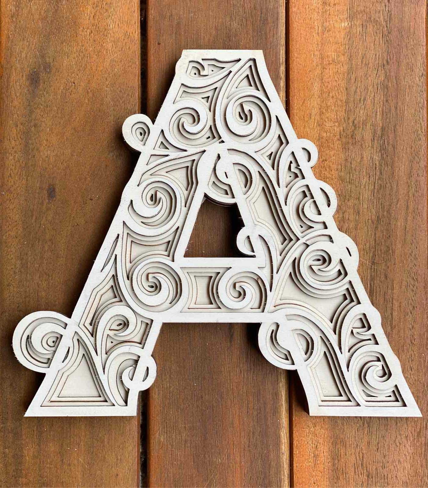 Multilayer PACK, Full alphabet A-Z (723997) | Laser Engraving | Design ...