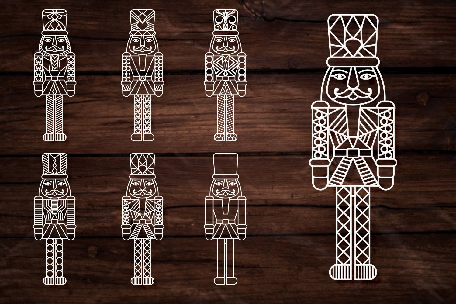 Nutcracker Intricate Paper Cut Design - SVG Cut Files (1086111) | Cut ...