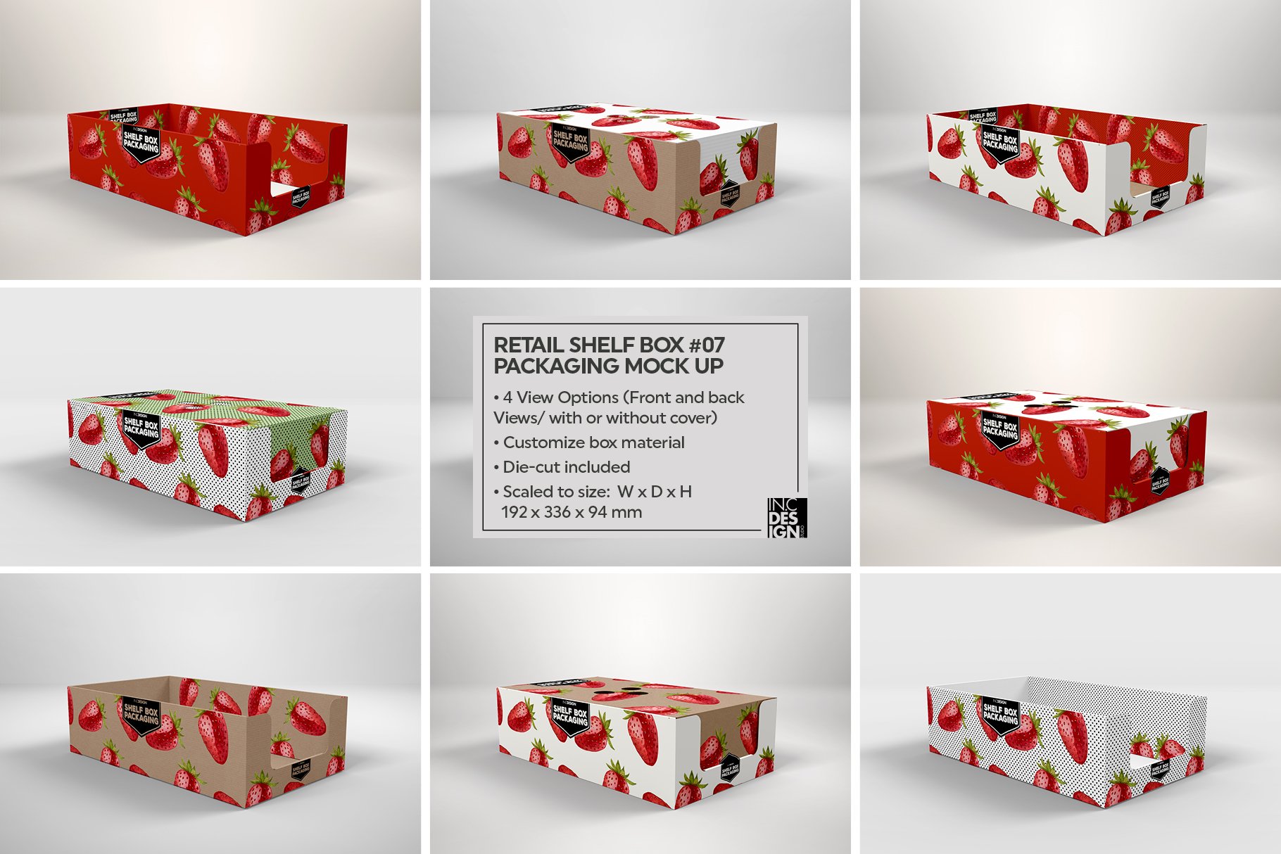 Shelf Box Packaging Mockups Volume 1 (104426) | Branding | Design Bundles