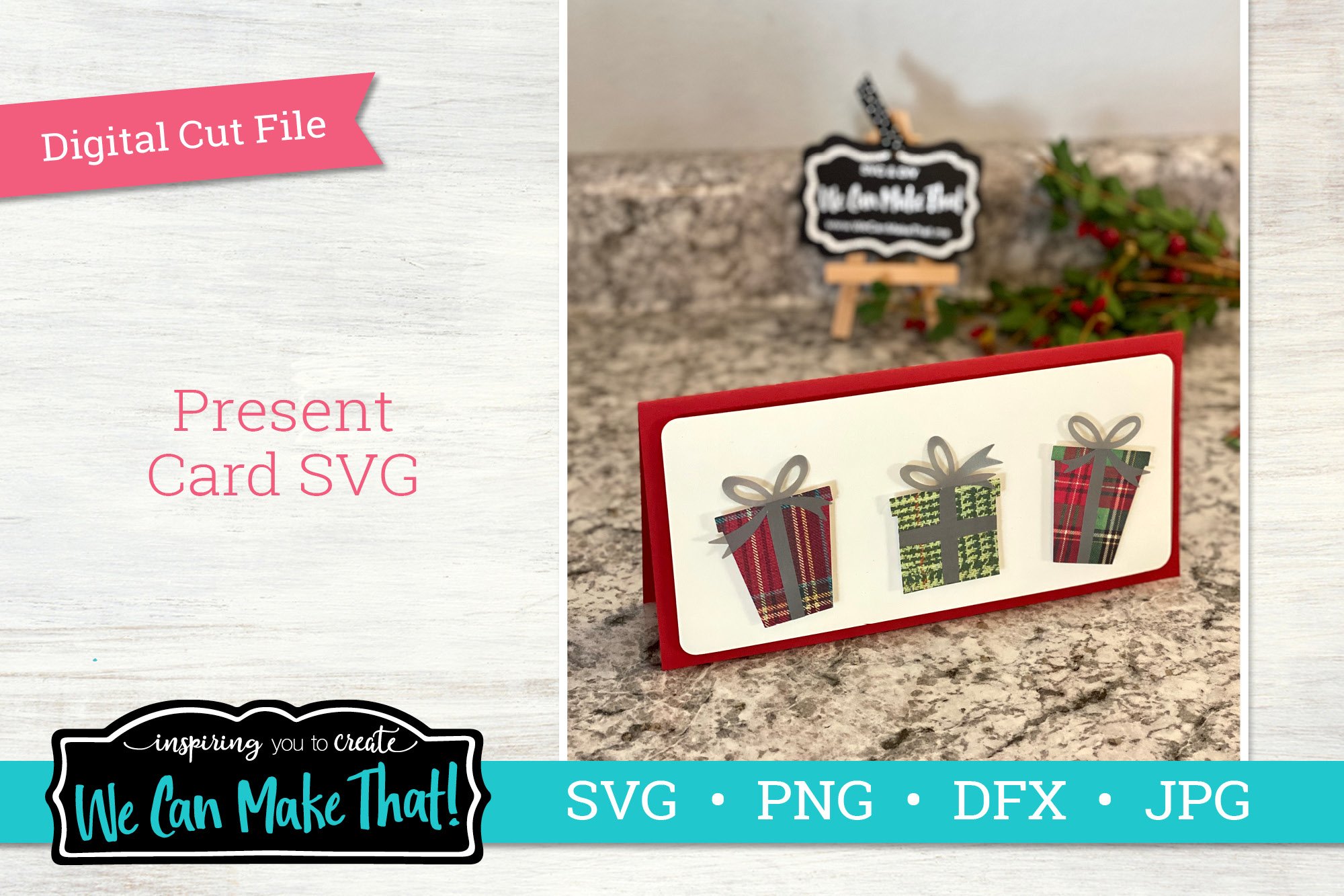 Present Cutout Card SVG (1001508) | SVGs | Design Bundles