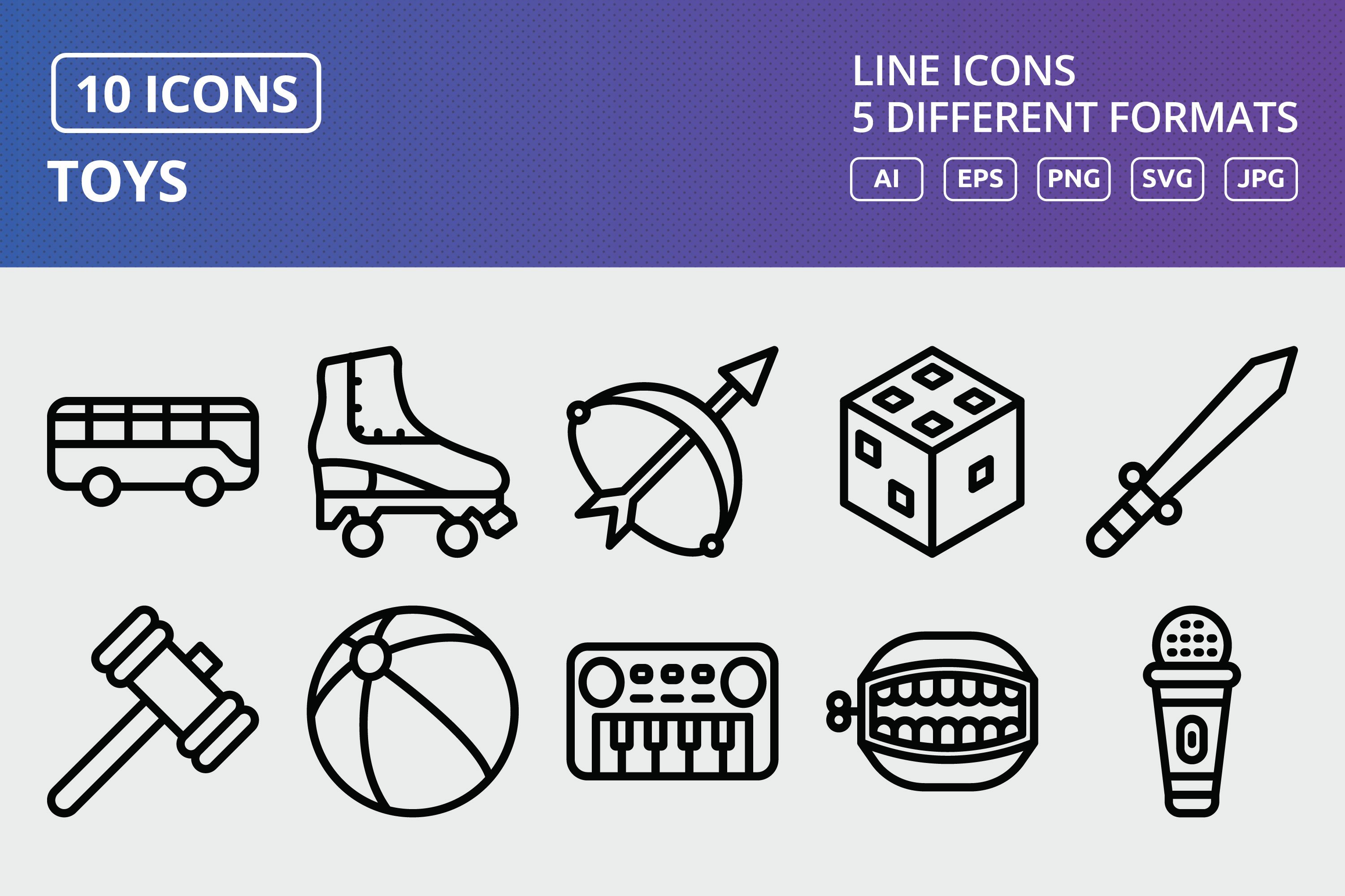 Vector Toys Icon Set (2175916) | Icons | Design Bundles