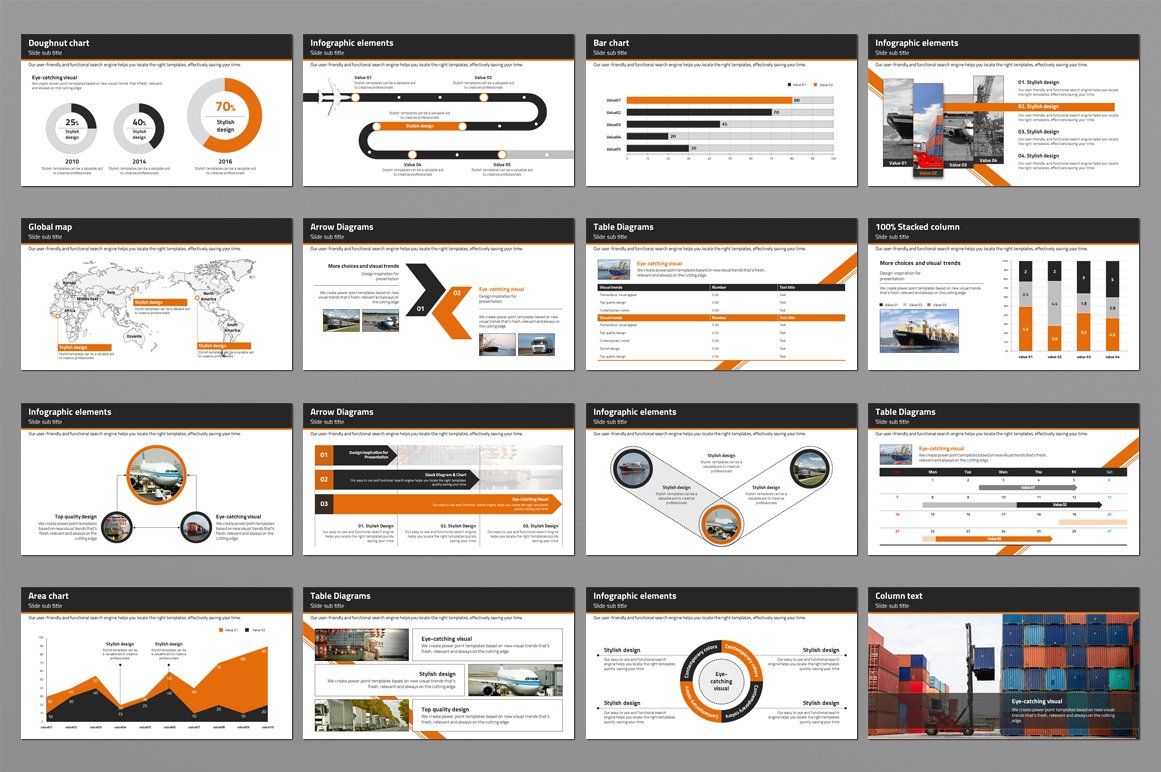 Trade Powerpoint Template (7250) | Presentation Templates | Design Bundles