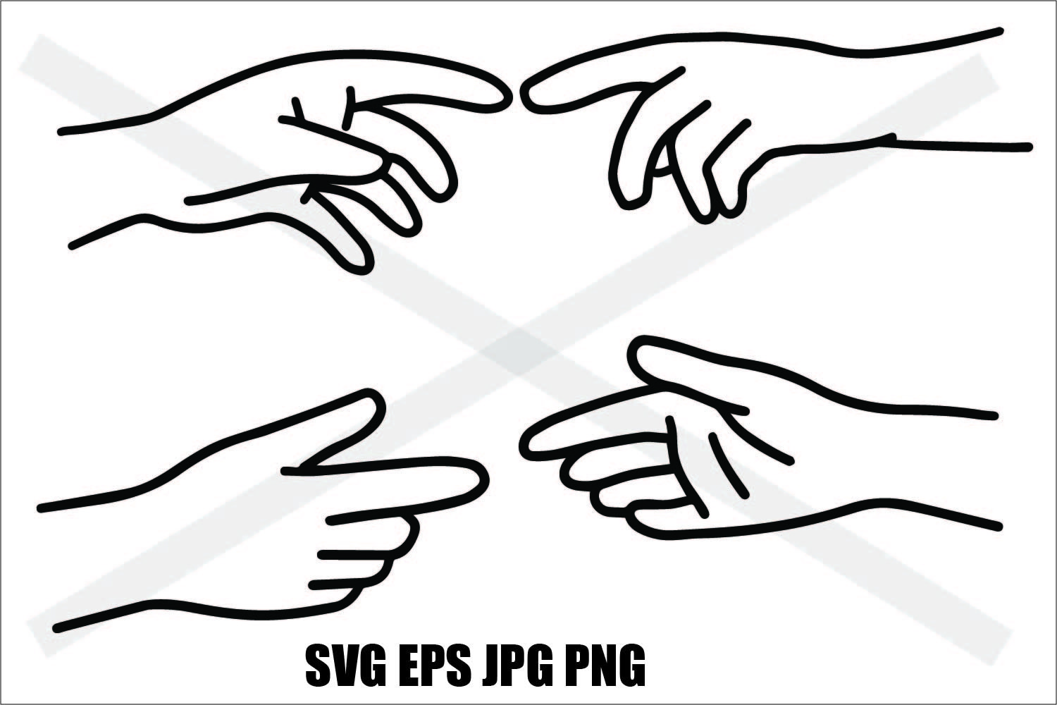 Hands Touching Clipart