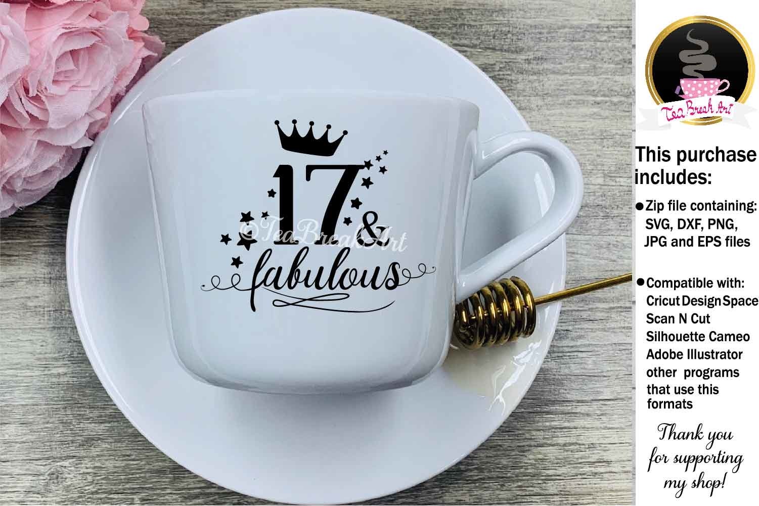 Seventeen and Fabulous svg cutting files 1186 (602257) | SVGs | Design ...
