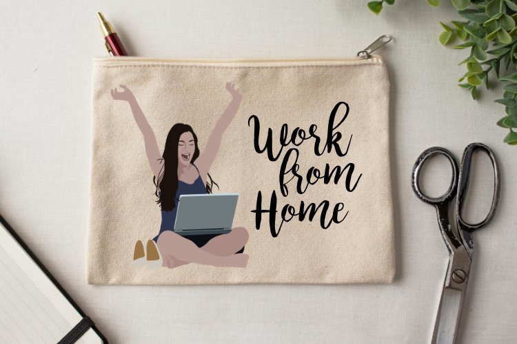 Work From Home Vector Illustration