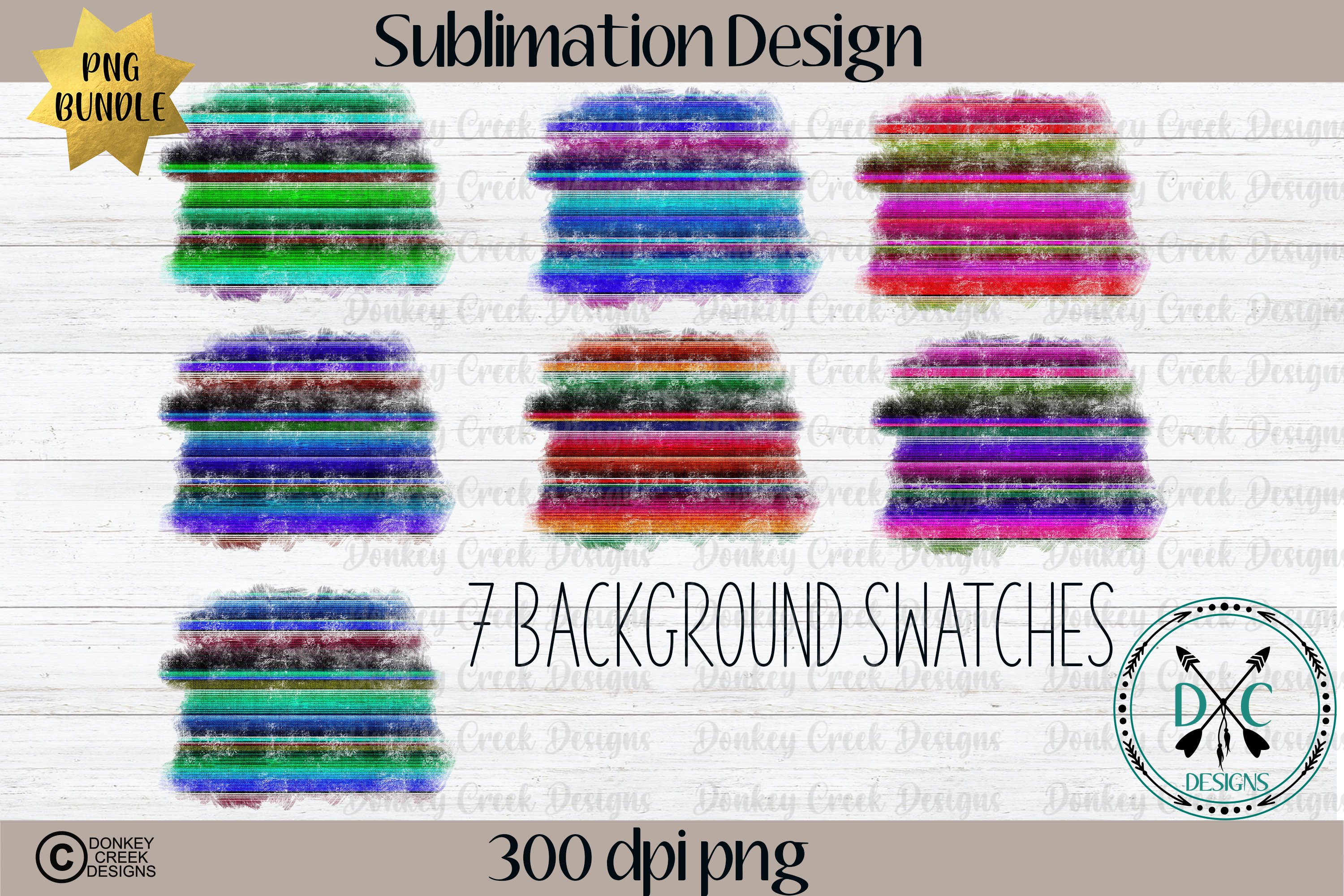Sublimation Background Swatch Bundle Distressed Serape PNG (1141665 ...