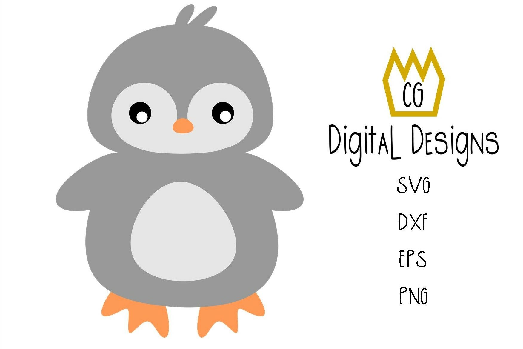 Baby Penguin - SVG DXF EPS PNG (1215143) | Cut Files | Design Bundles