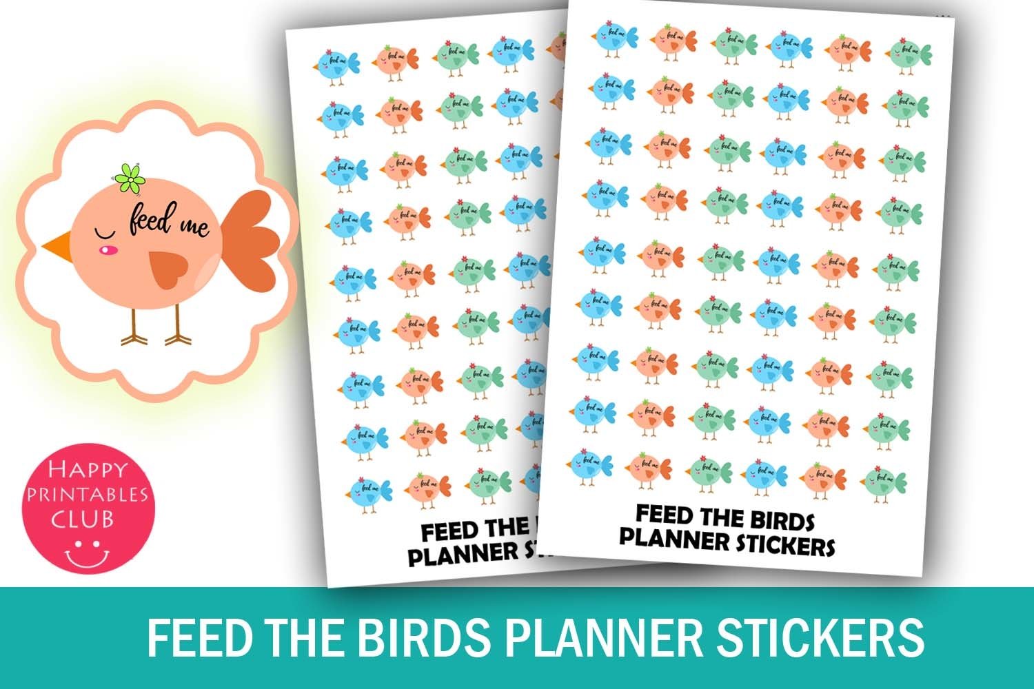 Feed Birds Reminder Planner Stickers I Bird Feeding Stickers (145788 ...