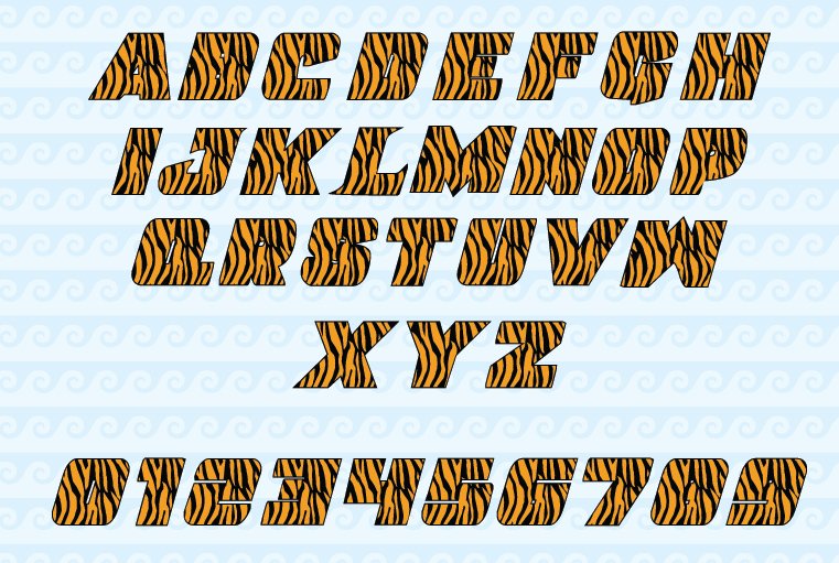 Tiger Alphabet SVG Tiger SVG Tiger Font SVG Letters SVG (353000) | SVGs ...