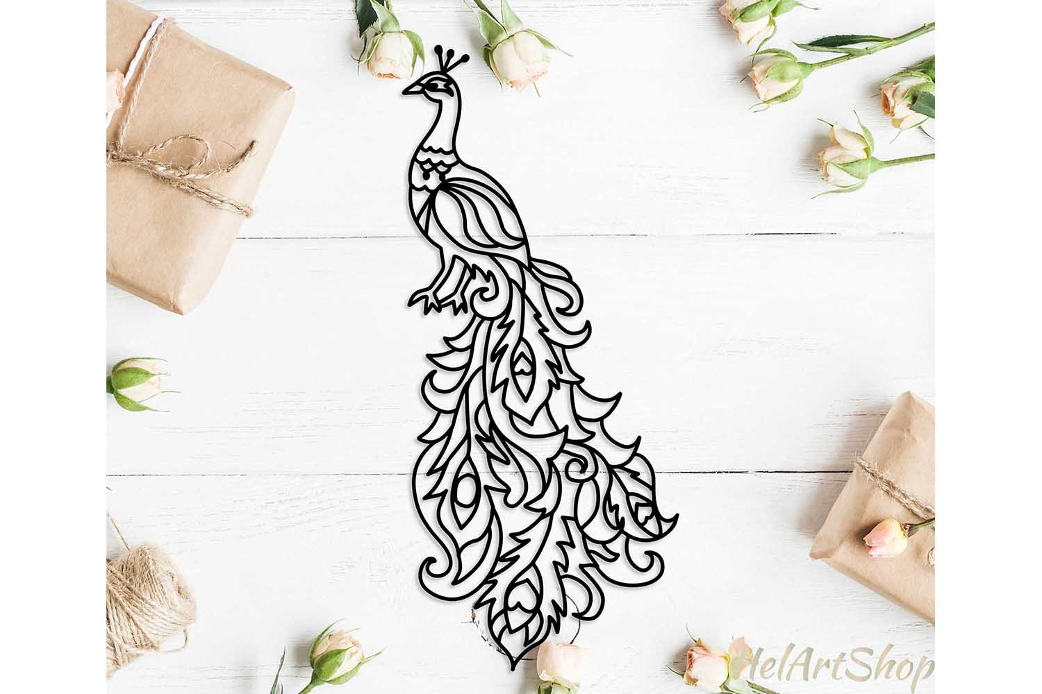 Peacock svg (412142) | Cut Files | Design Bundles