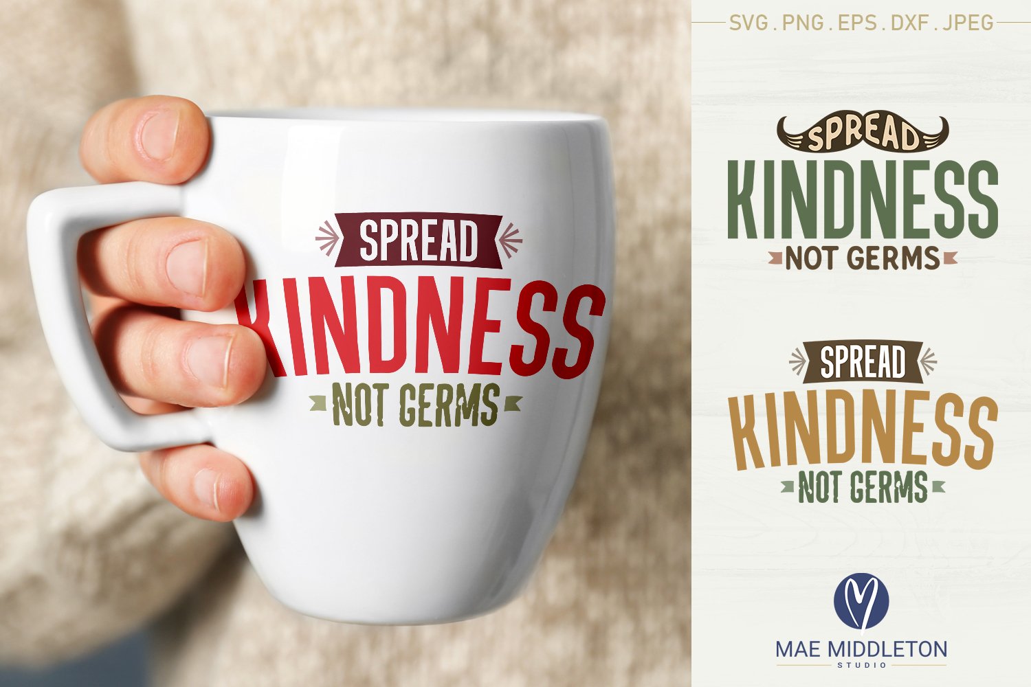 Spread Kindness SVG files, printables, sublimation (562862) | Cut Files ...