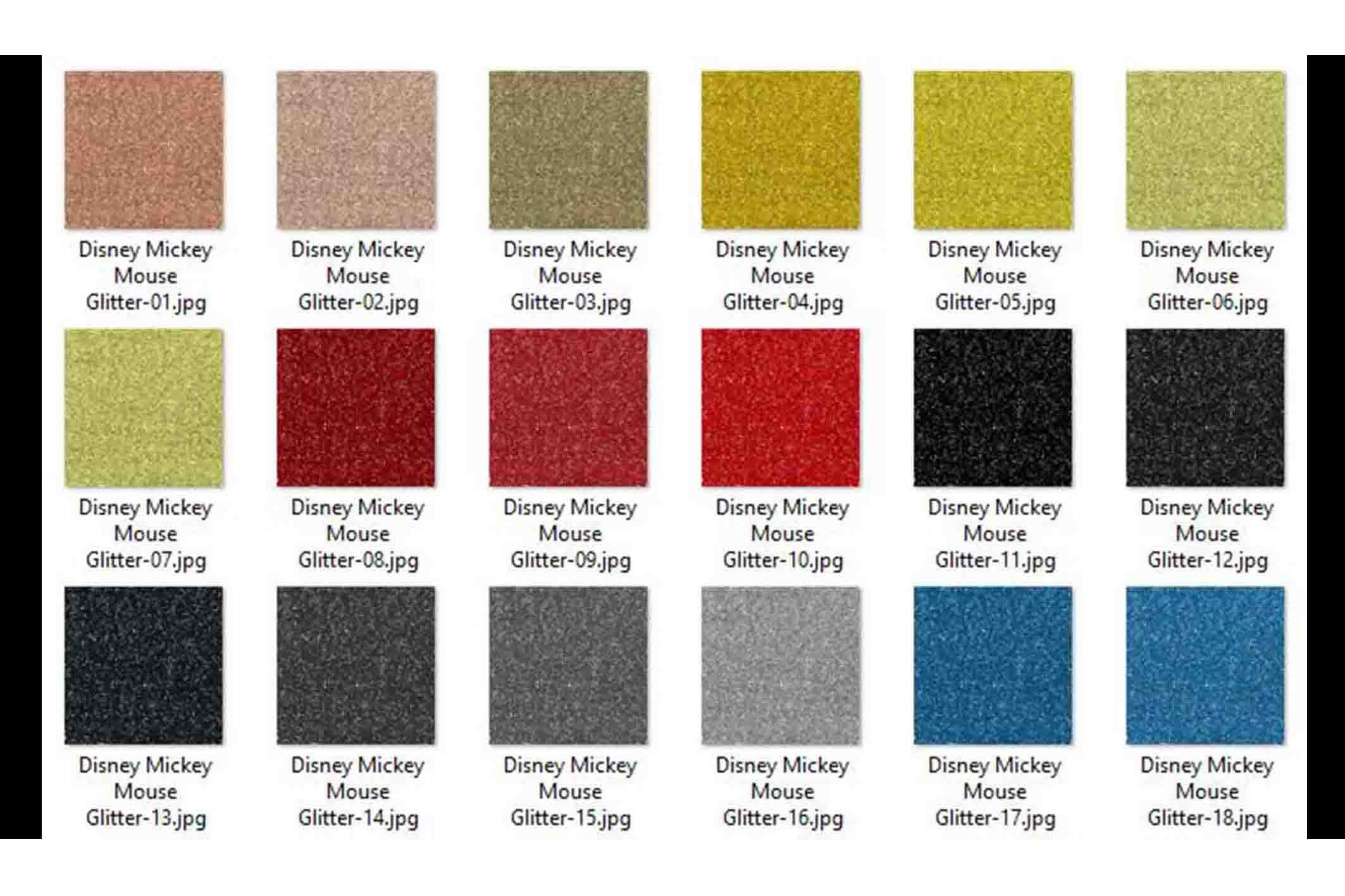 36 Glitter and Solid Color Princess Black, Red and Yellow (135055 ...