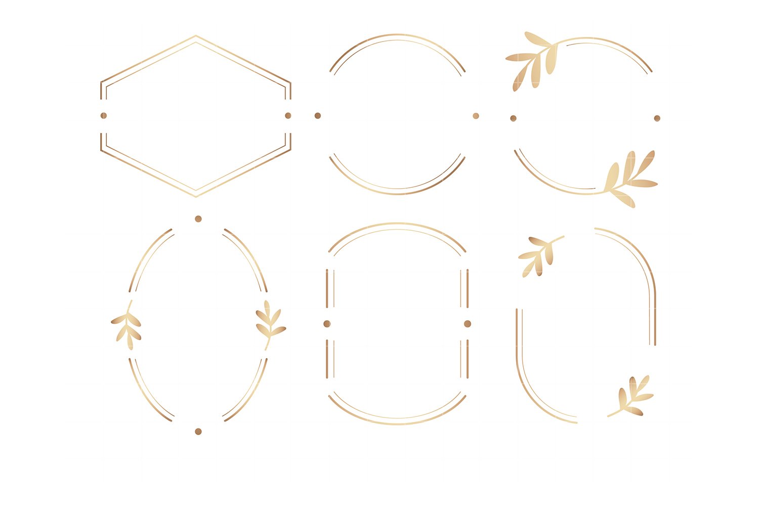 Elegant Royal Frames (1191084) | Illustrations | Design Bundles
