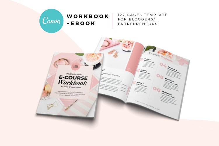 Updated! Mega Workbook Canva Template. Workbook, Canva Templ (542737 ...
