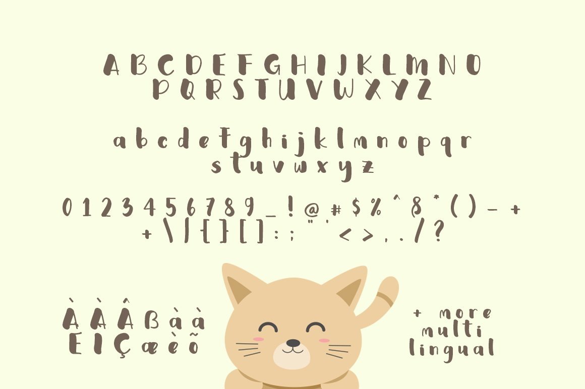 Web Font Sweety Cat