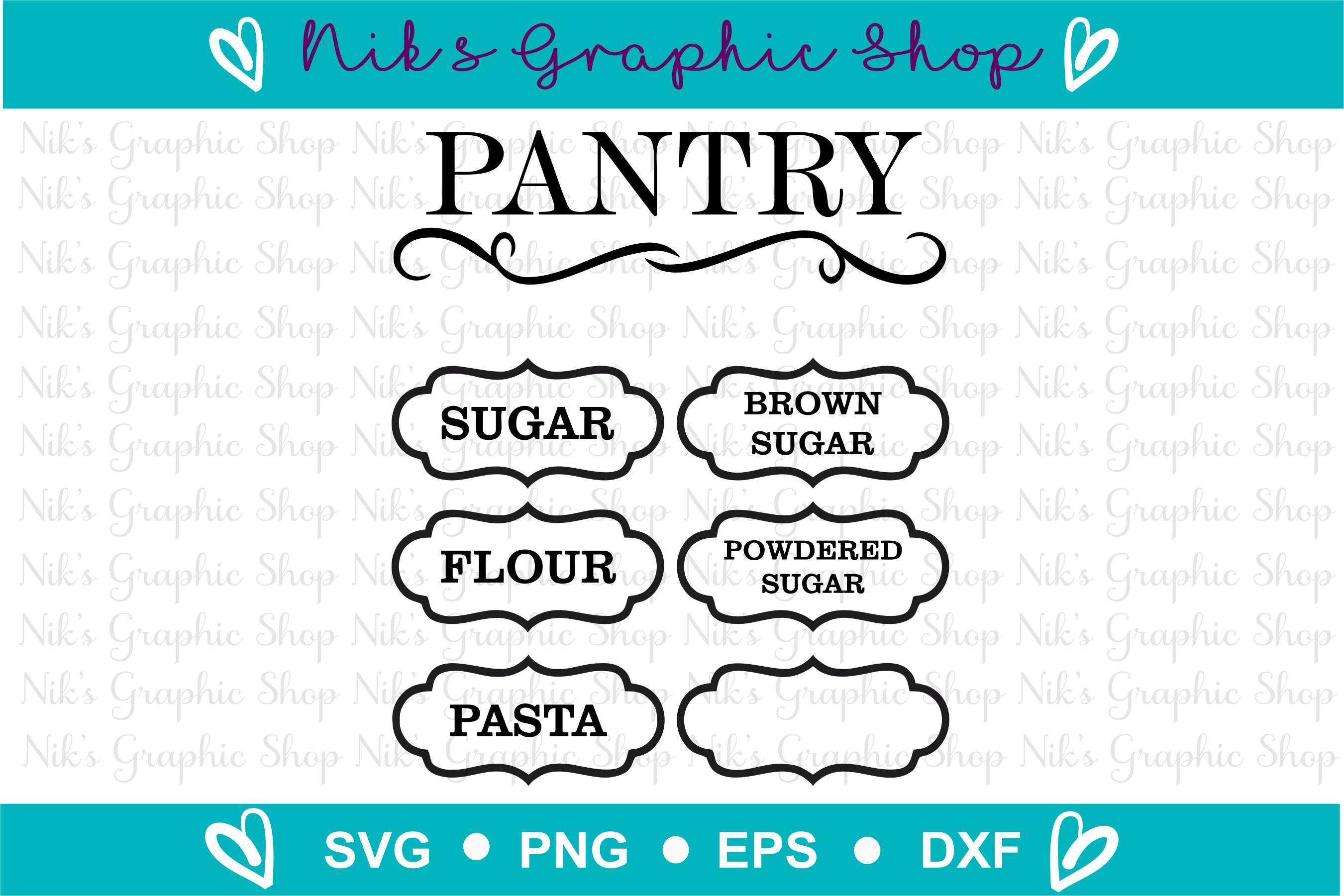 PANTRY svg, kitchen svg, pantry labels, Pantry Svg (73197) | Cut Files ...