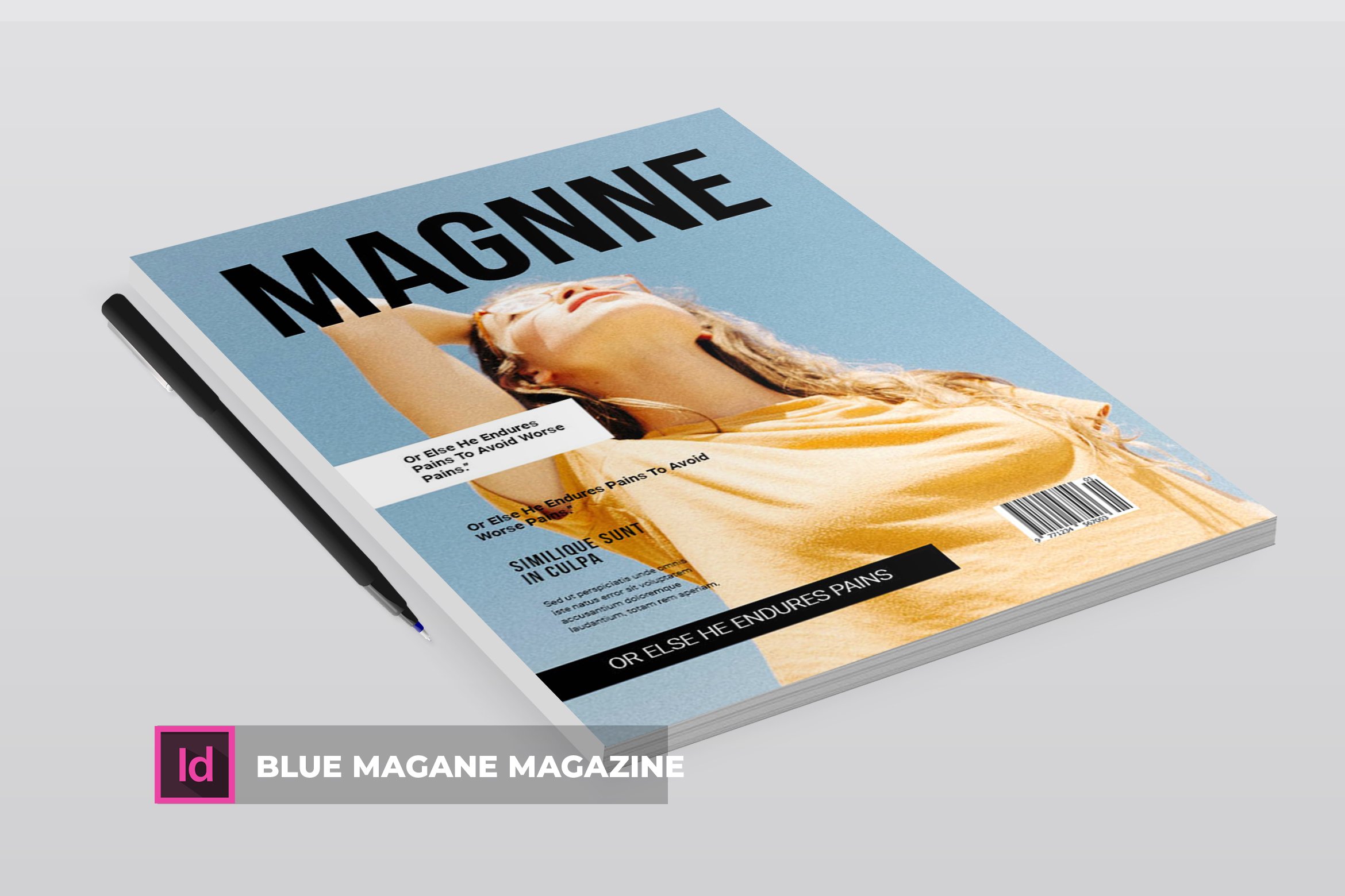 Blue Magane | Magazine (777409) | Magazines | Design Bundles