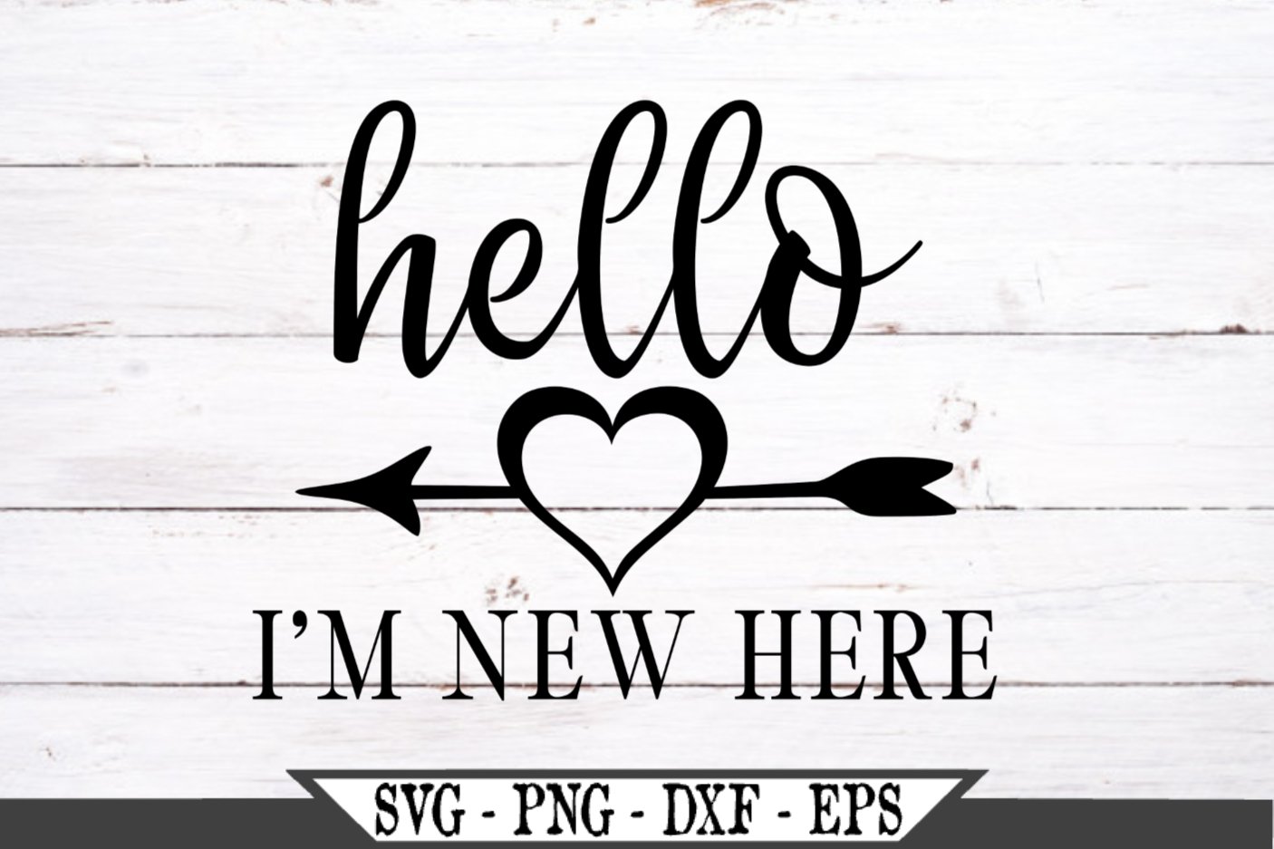 Hello I'm New Here SVG (480978) | SVGs | Design Bundles