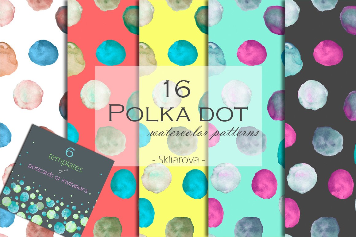 Polka dot patterns (184749) | Patterns | Design Bundles