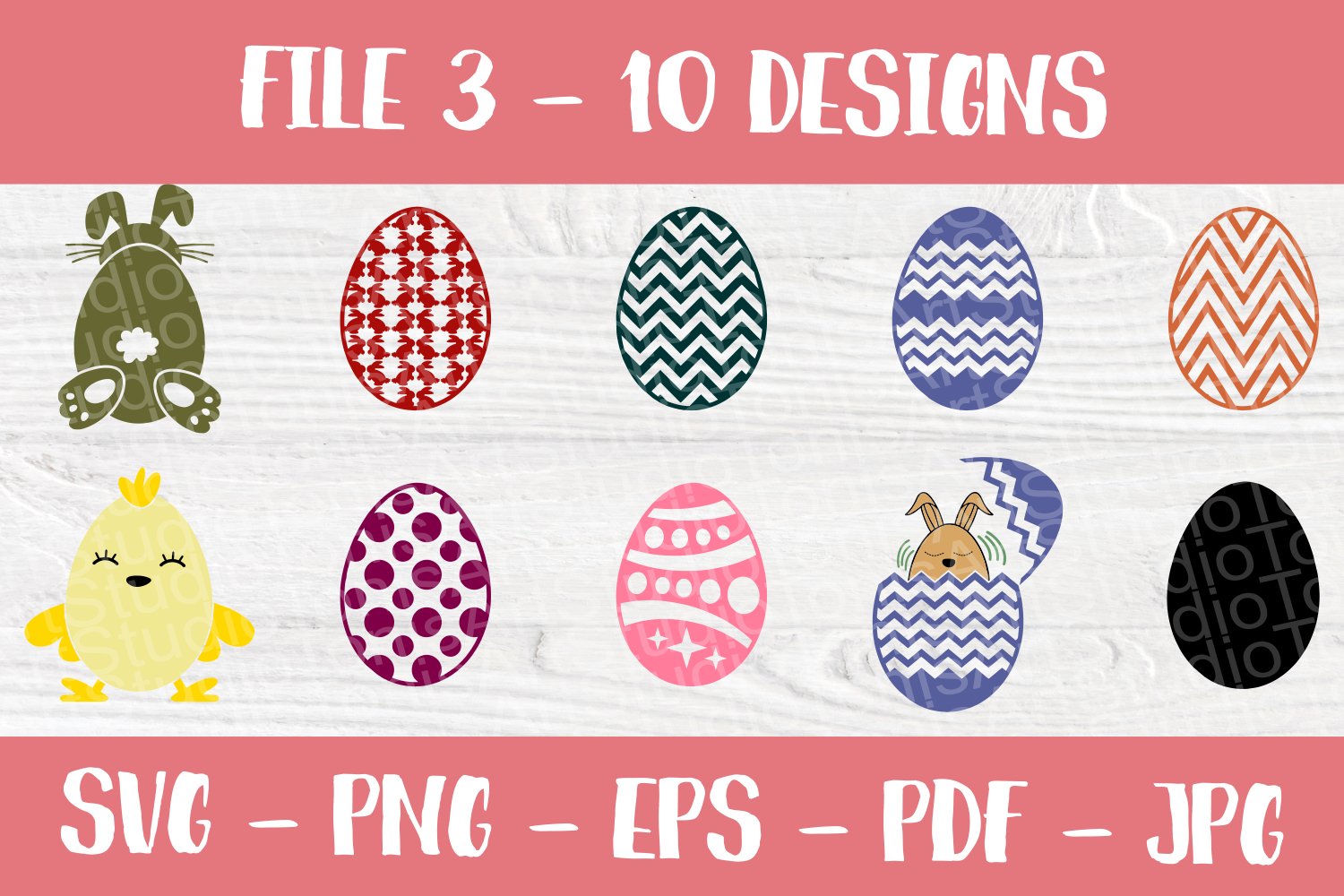 Egg SVG Bundle | Easter Eggs | Egg Silhouette | Egg Clipart (513543 ...