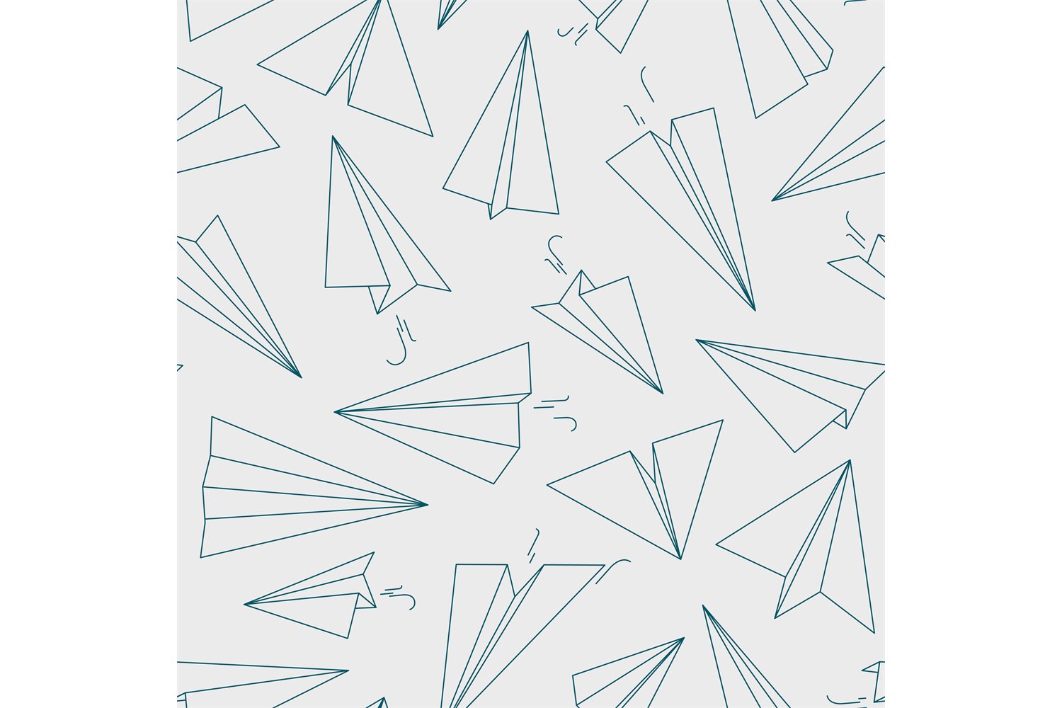Airplane pattern. White paper linear concept background for (1327907 ...