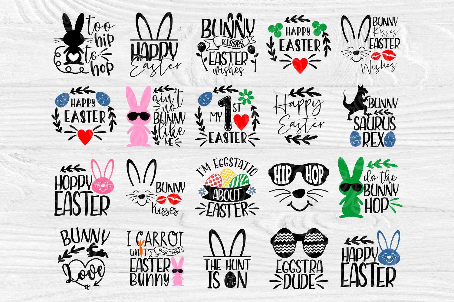 Easter SVG Bundle | Happy Easter Svg | Easter Cut Files (516770) | Cut ...