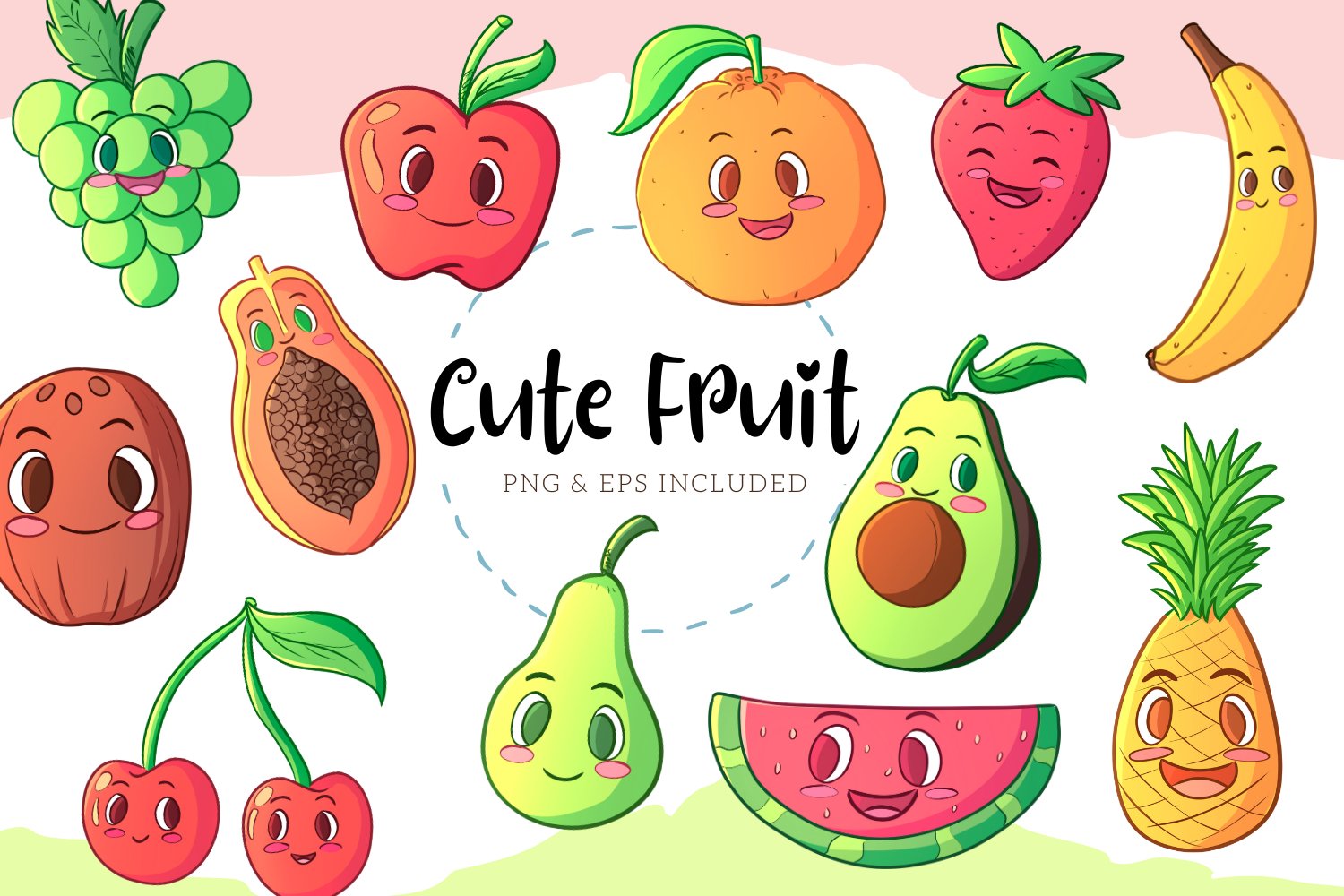 Cute Fruit Illustrations