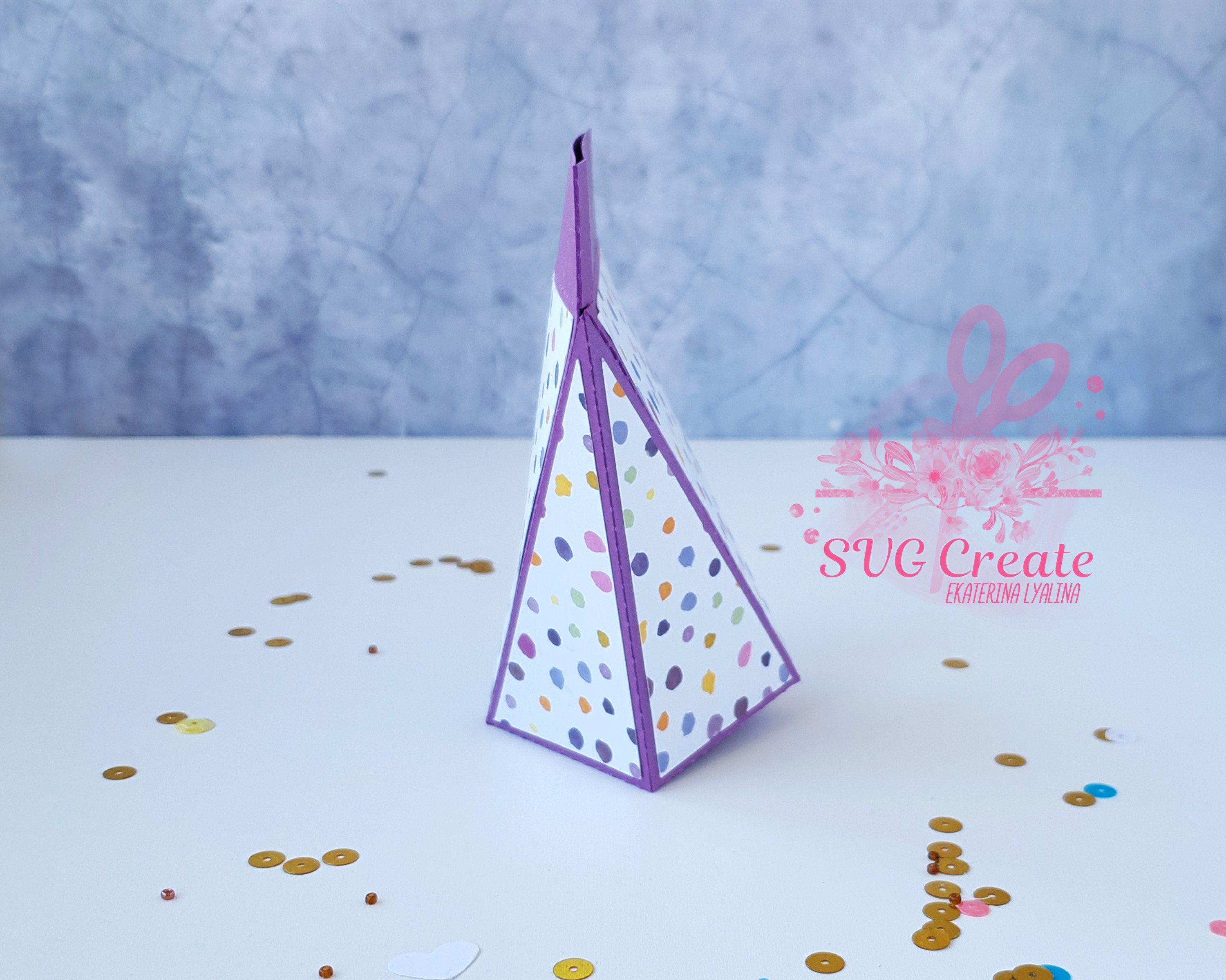 Self closing box, self-closing box, pdf gift box template (345747 ...