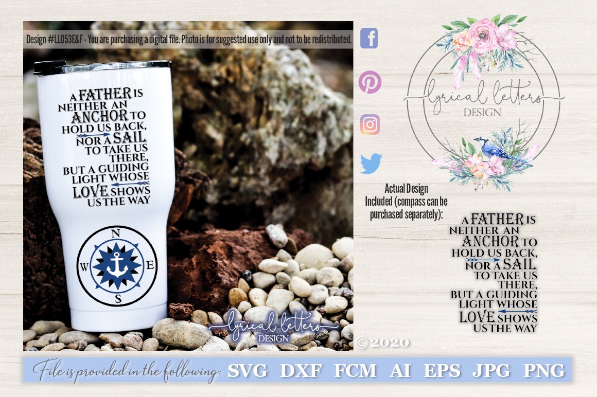 Father's Day Guiding Light Poem SVG DXF FCM LL053F (160635) | Cut Files ...