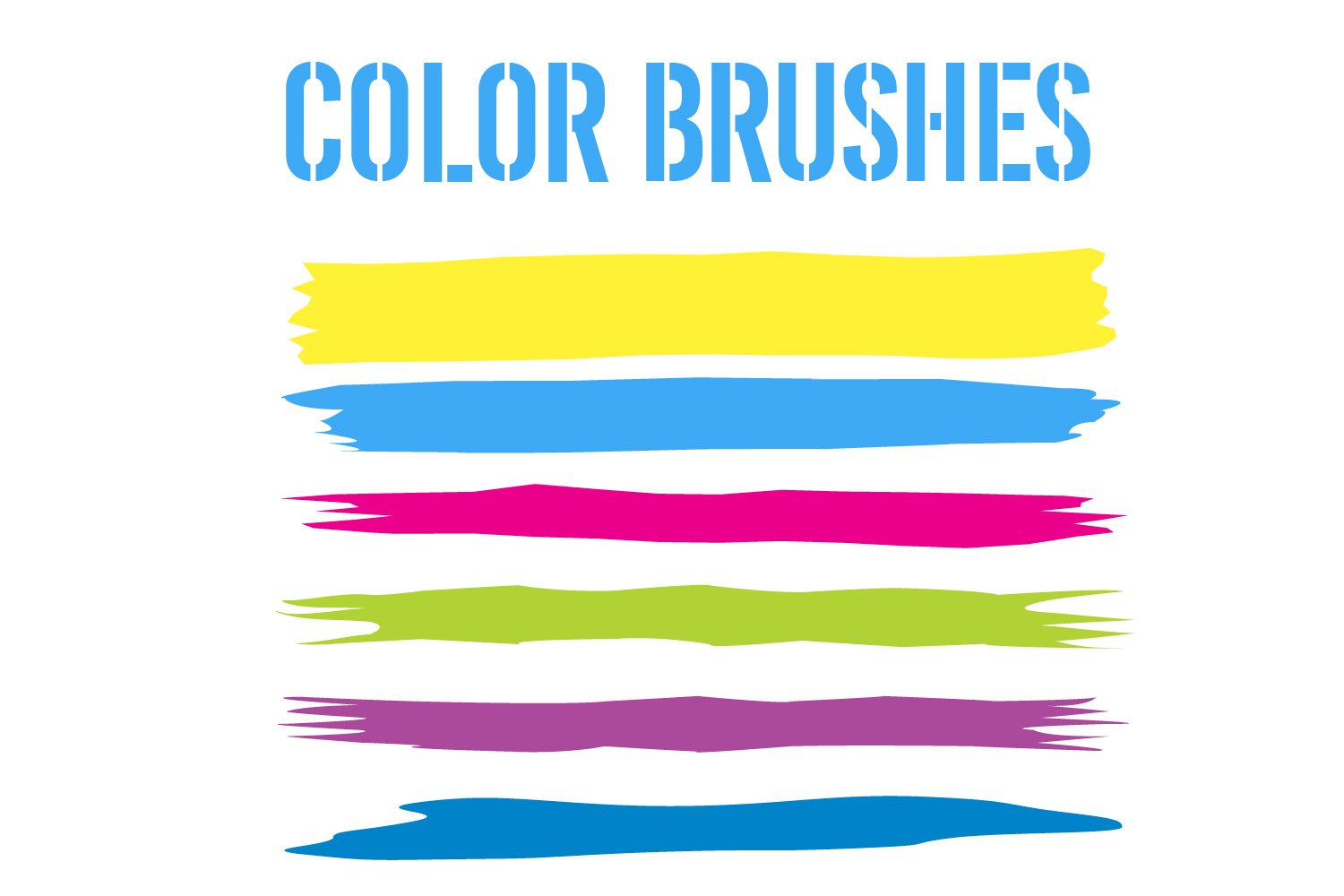 Vector Paint Color Brushes (903827) | Illustrator Plugins | Design Bundles