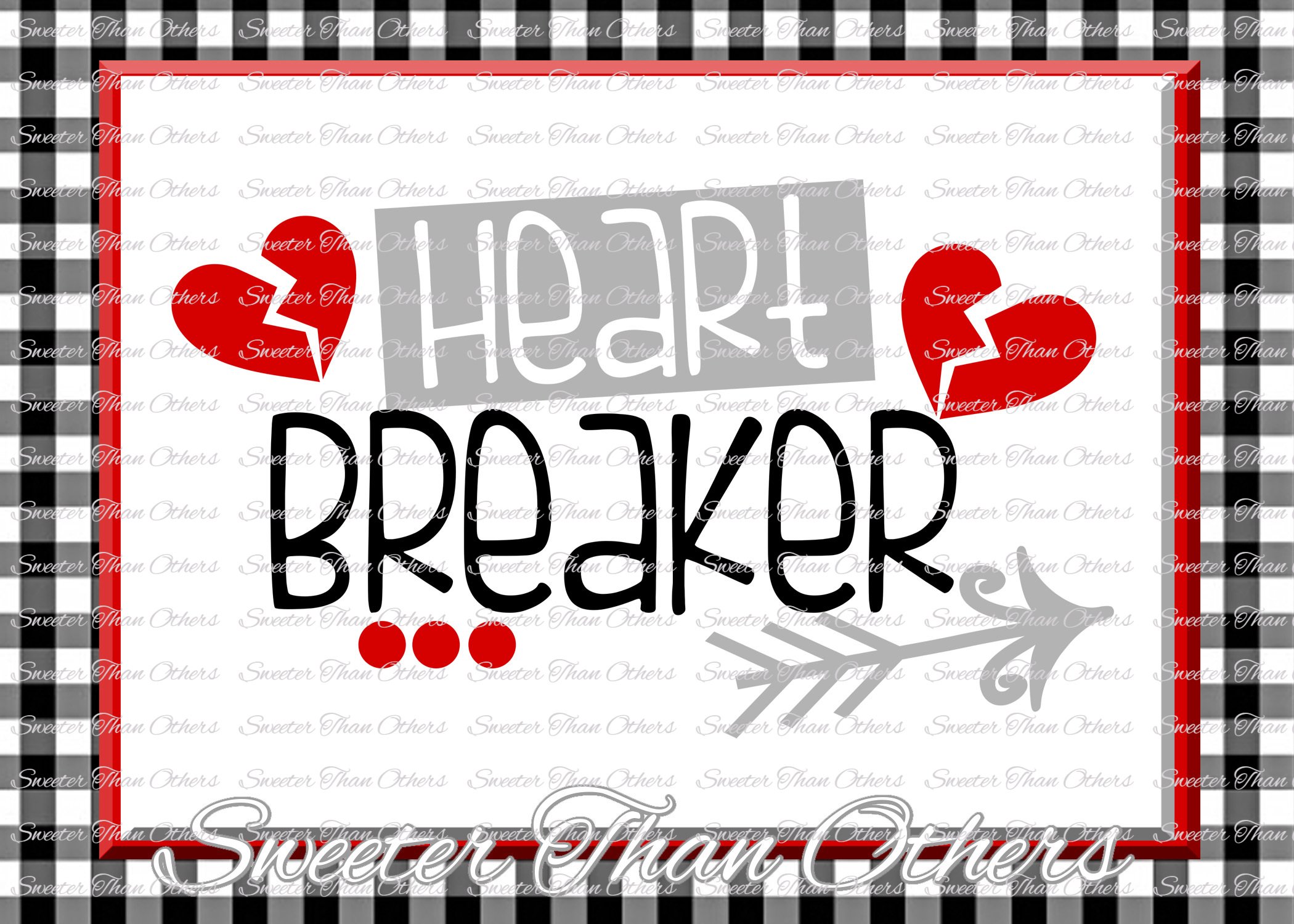 Heartbreaker Svg, Silhouette Valentines svg