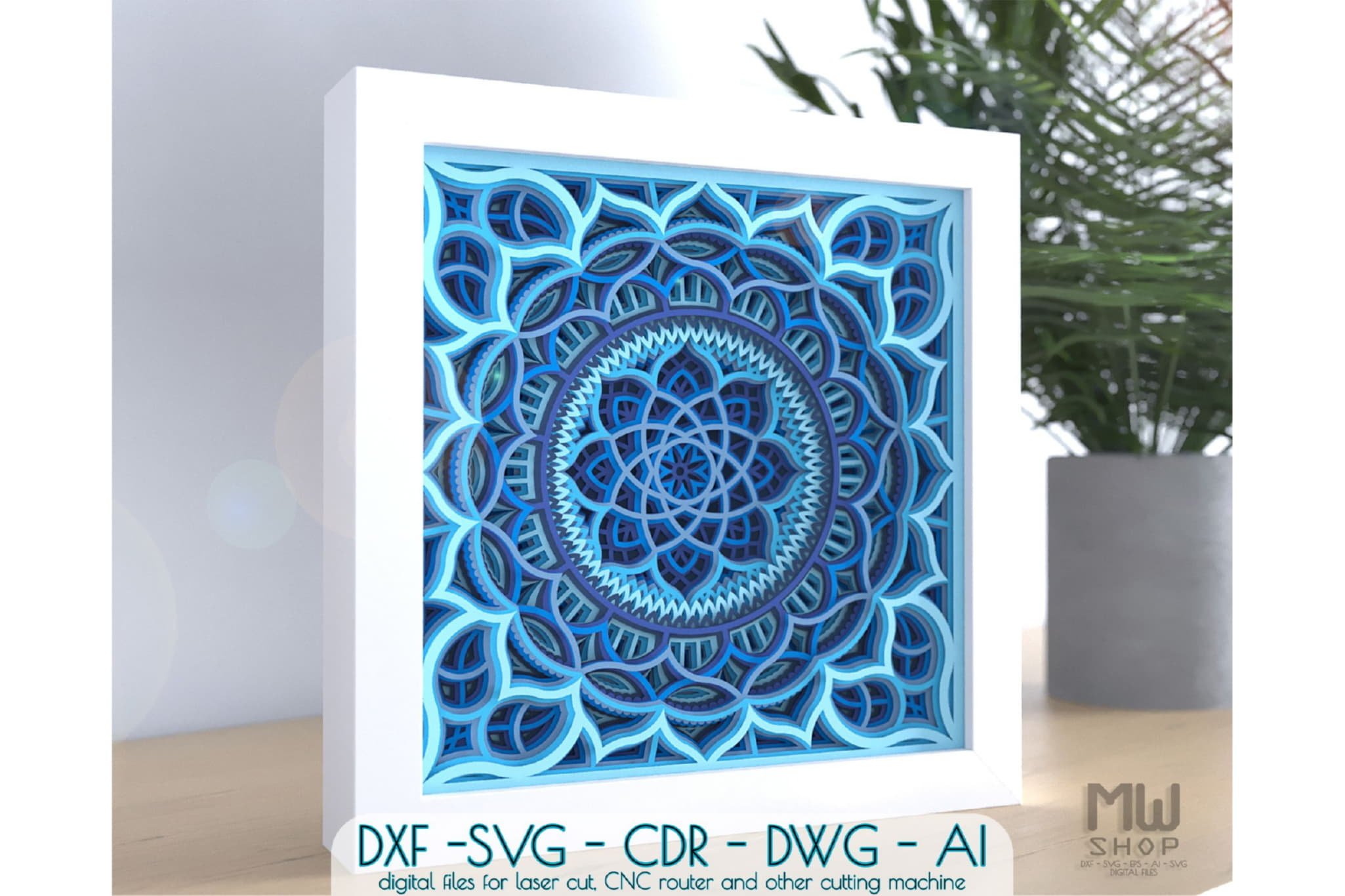 Shadow Box Paper Printable Template