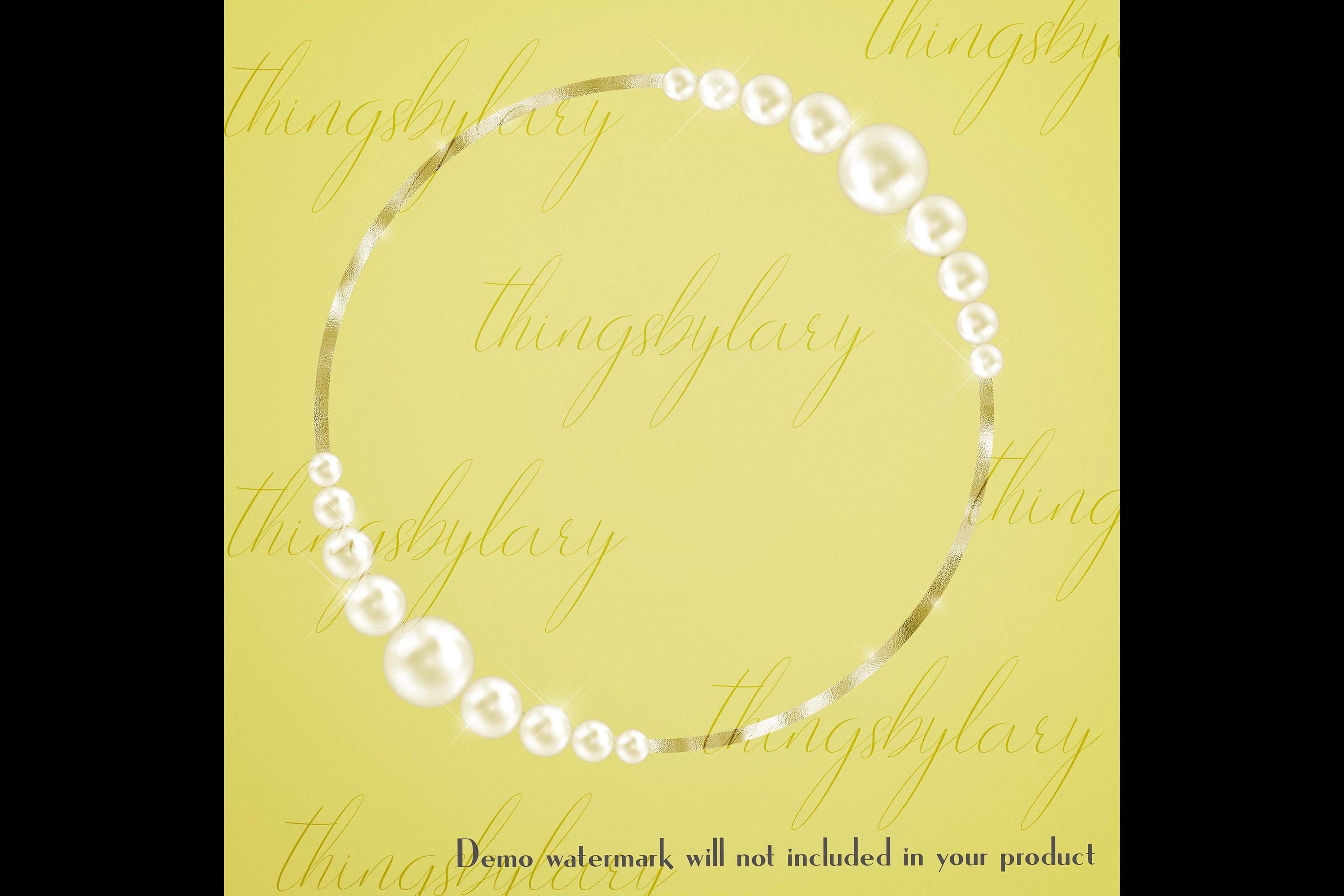 100 Pearl & Foil Circle Frames Clip arts Real Pearl Frames (564276 ...