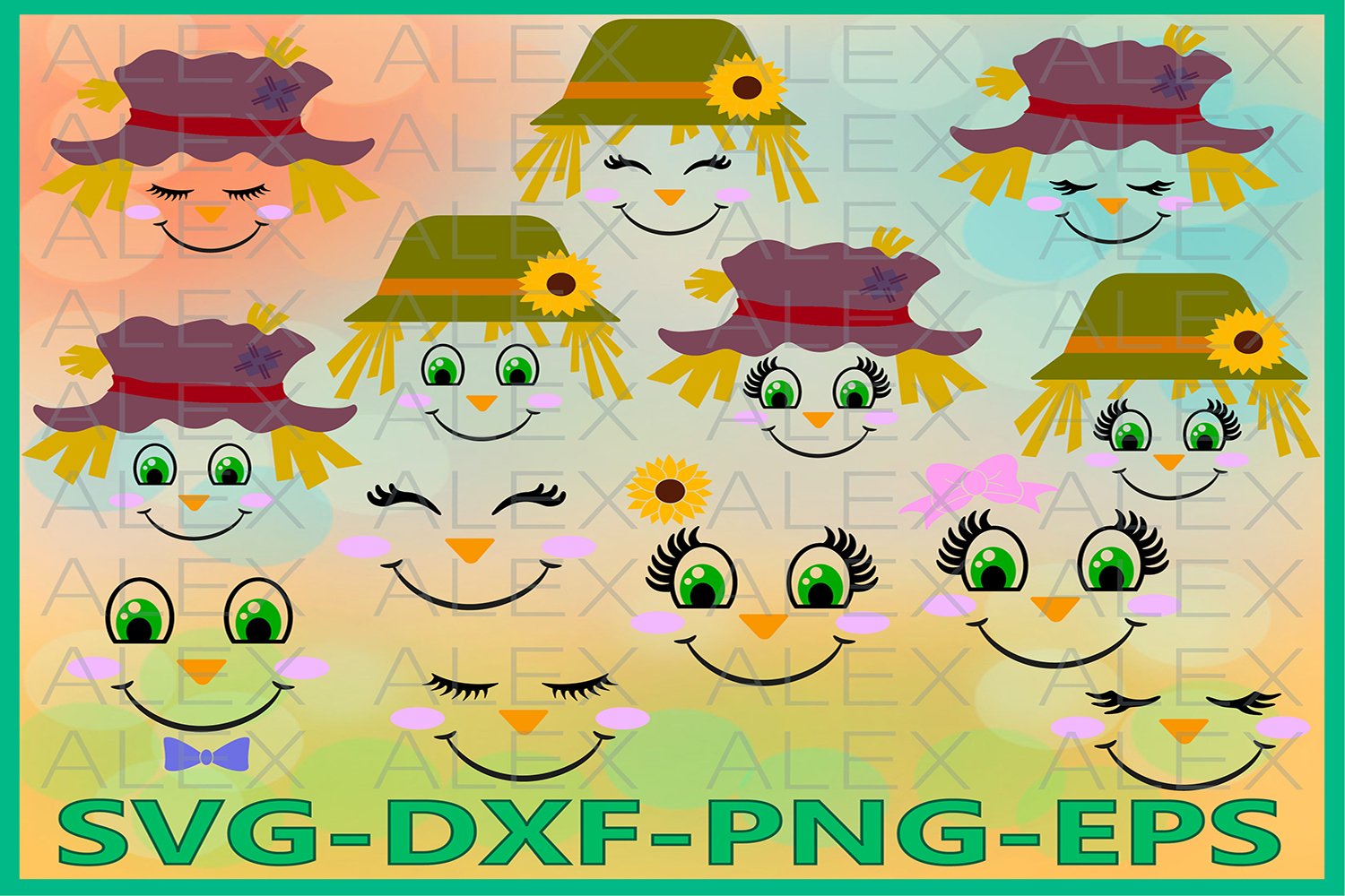 Scarecrow Face svg, Scarecrow SVG, Halloween Svg File (229136) | SVGs ...