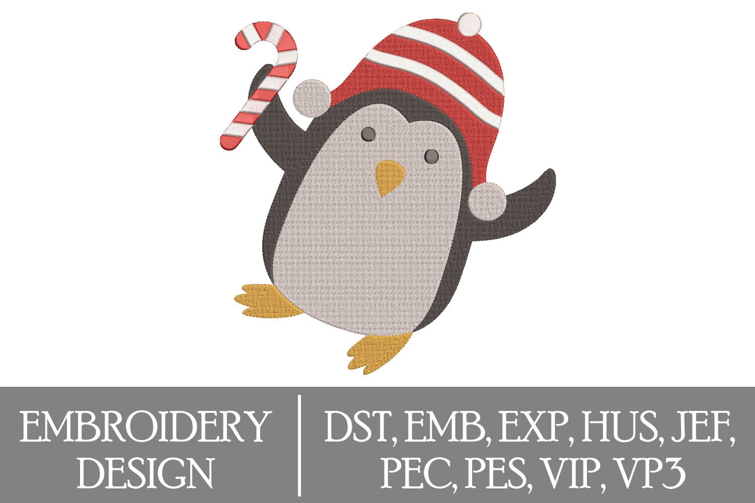 Penguin Machine Embroidery Design