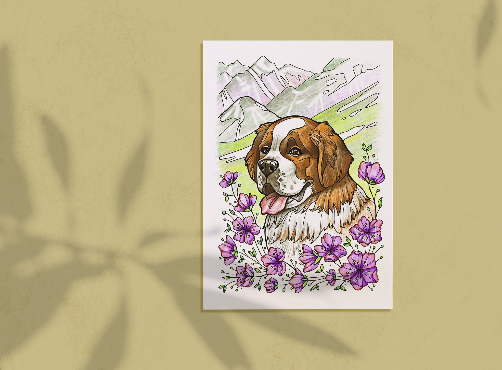 Patron Saint Bernard Coloring Pages
