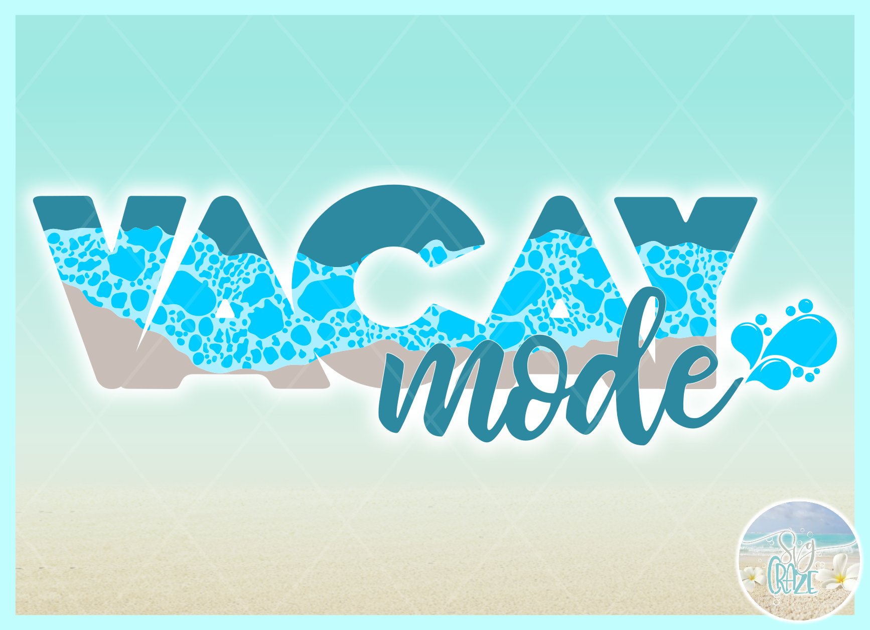 Vacay Vacation Mode Svg Dxf Eps Png Pdf Files For Cricut (265407 ...